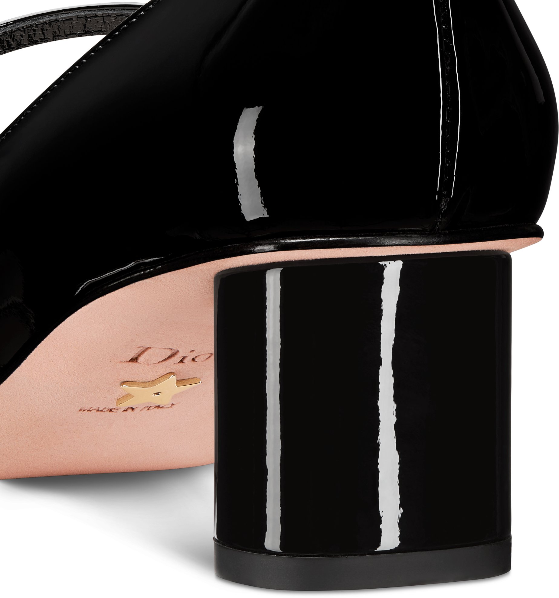 Escarpin Jolie Dior Cuir de veau verni noir | DIOR