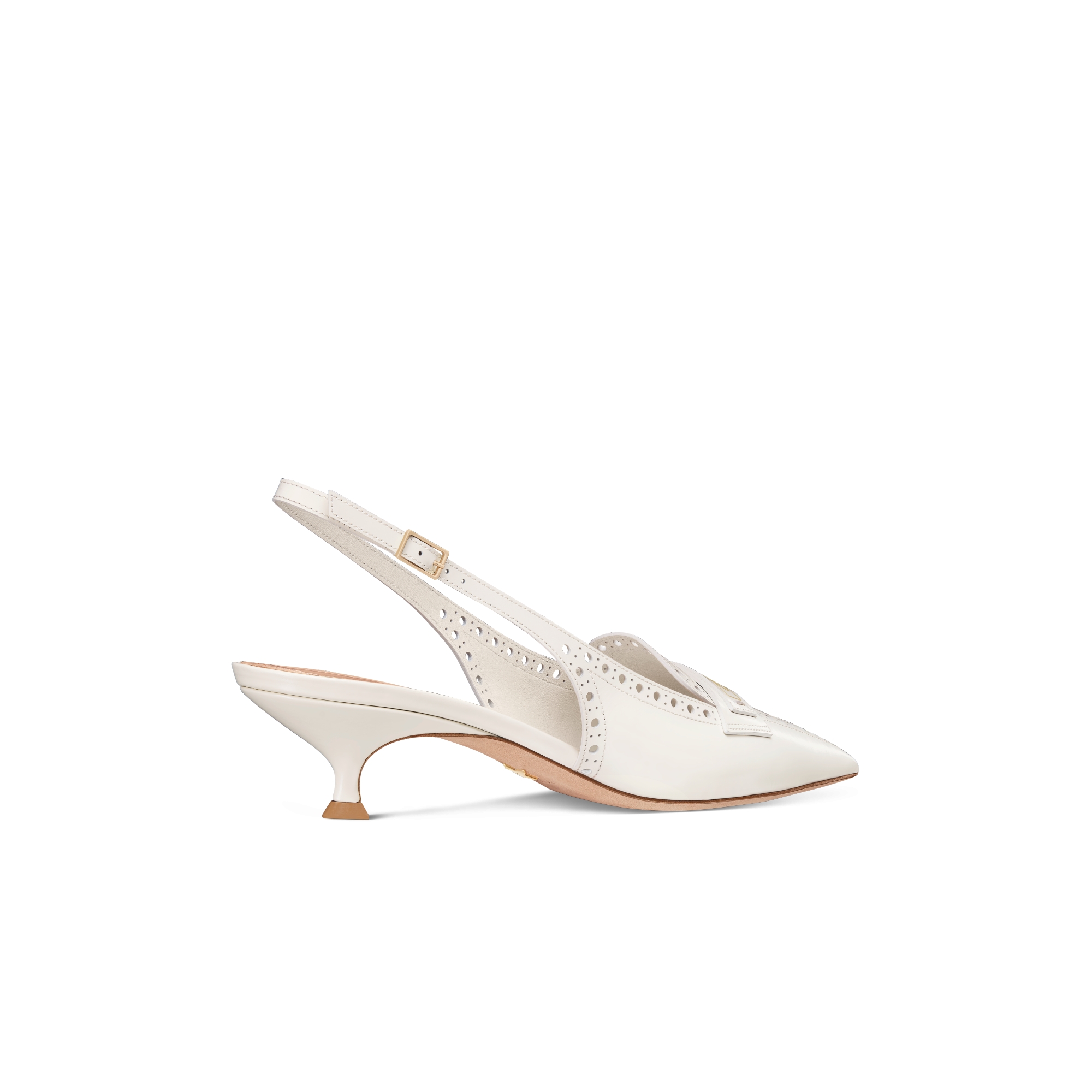 Dior Boy Slingback Pump White Calfskin | DIOR