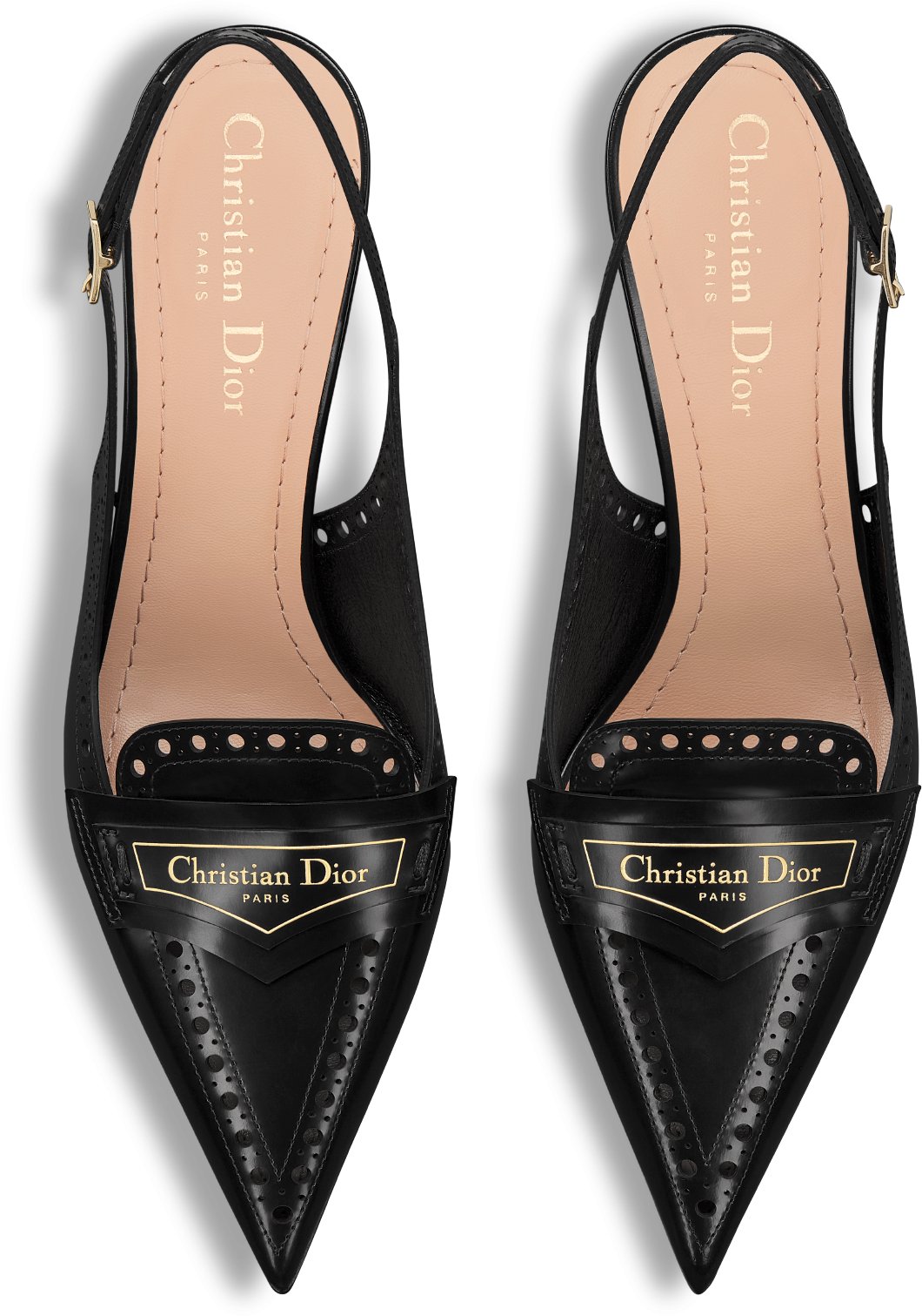 Dior Boy Slingback-Pumps Kalbsleder in Schwarz | DIOR