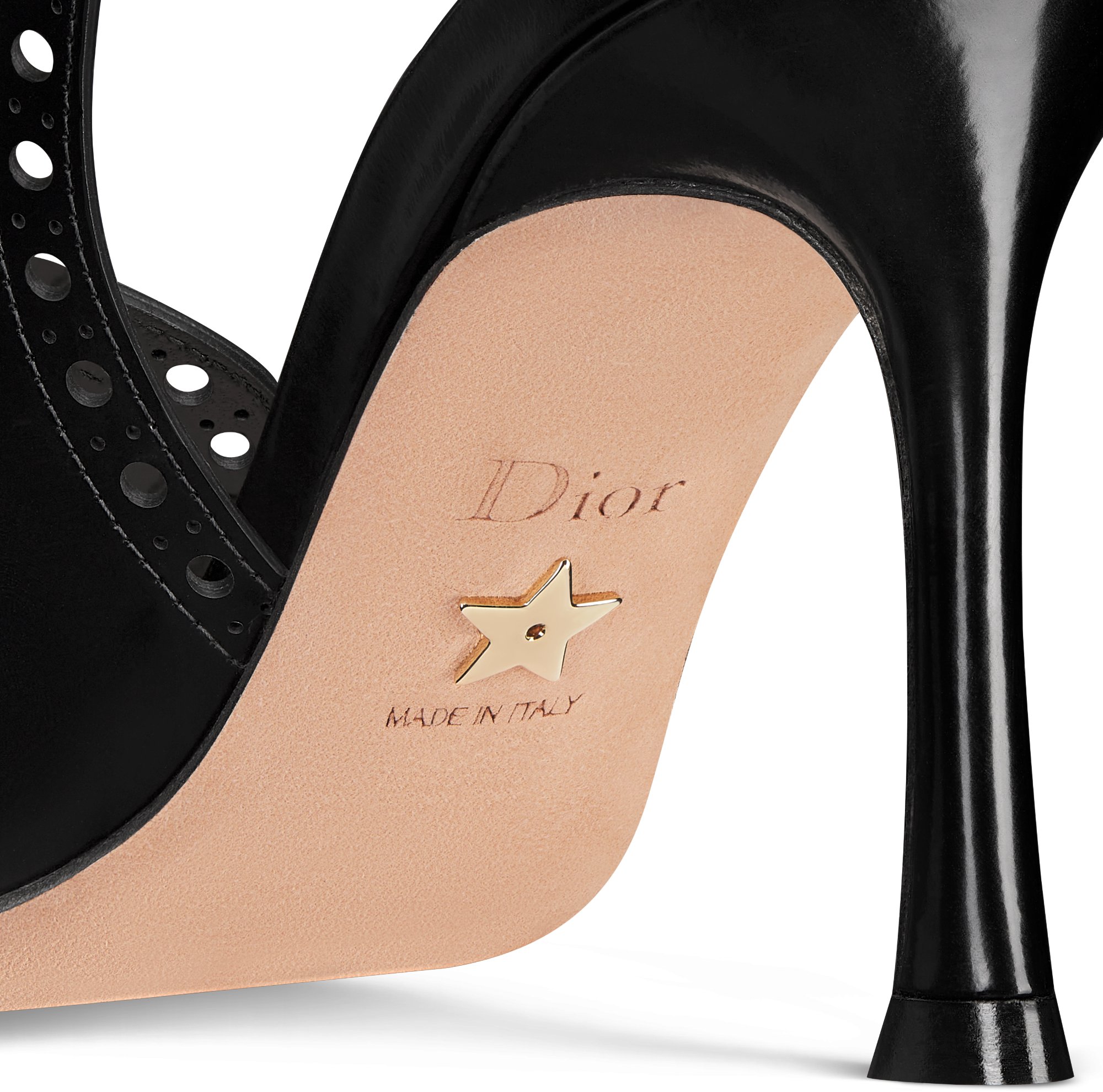 Dior Boy Slingback Pump Black Calfskin | DIOR