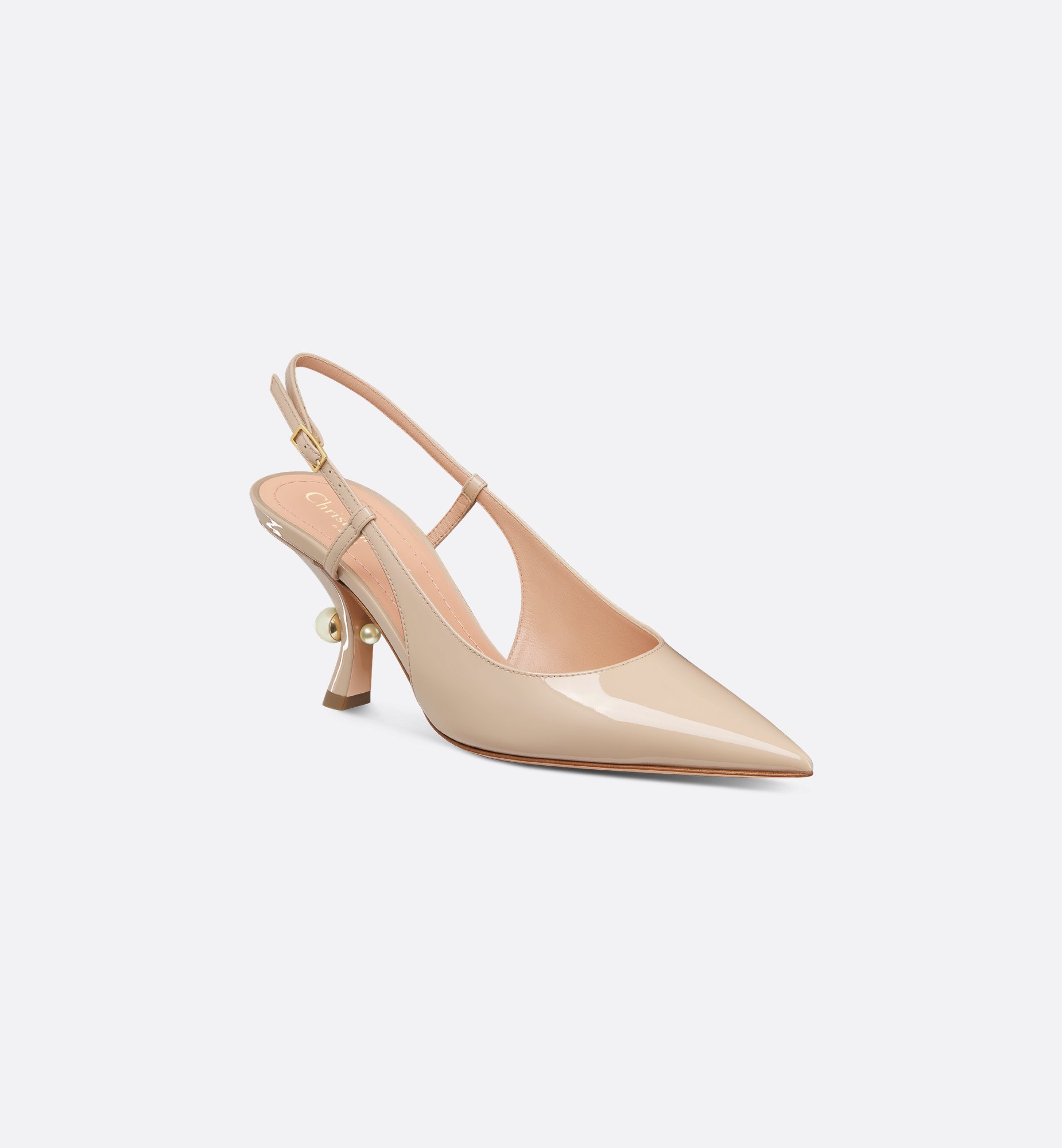 Dior Tribales Slingback Pump Nude Patent Calfskin | DIOR Dior Tribales Slingback Pump Nude Patent Calfskin | DIOR