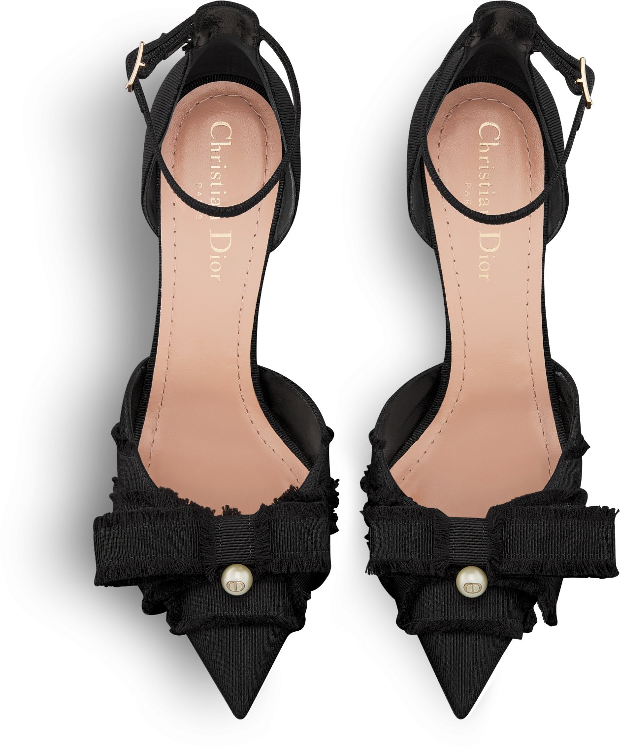 Adiorable Pump Black Fringed Grosgrain | DIOR