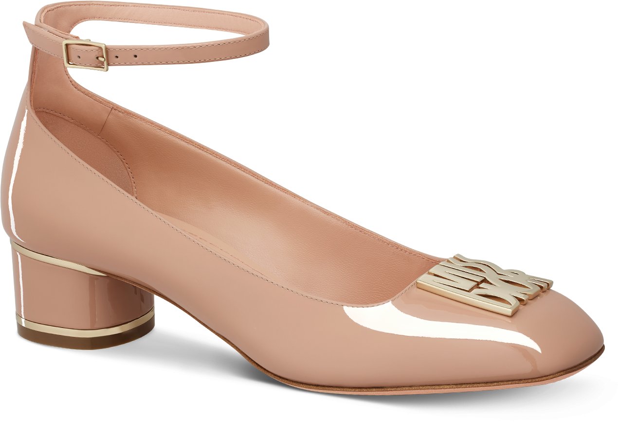 Туфли Miss Dior Лакированная телячья кожа нюдового цвета | DIOR