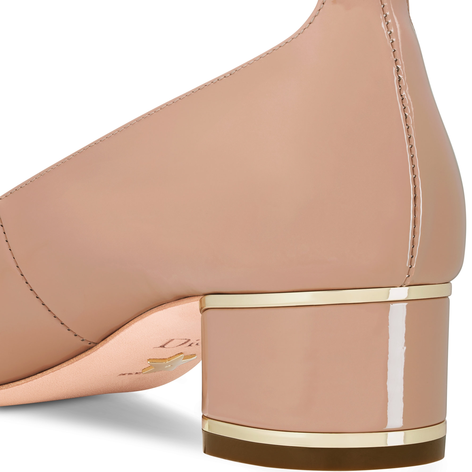 Туфли Miss Dior Лакированная телячья кожа нюдового цвета | DIOR