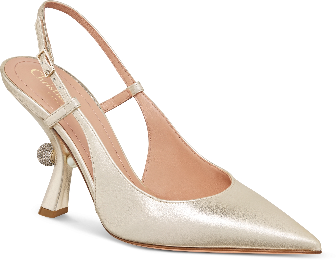 Décolleté slingback Dior Tribales Dior Or Pelle di agnello laminata ...