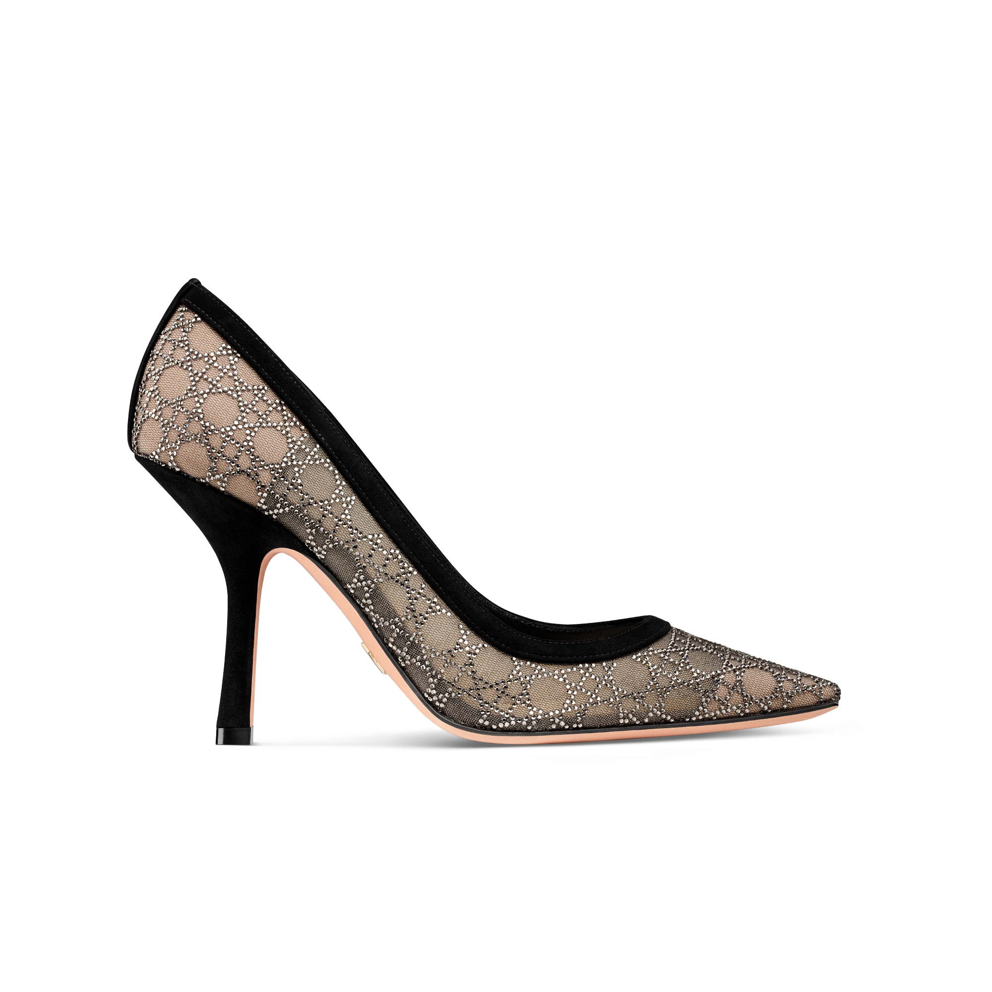 Dior Capture Pump Transparent Mesh with Silver-Tone Strass Cannage ...