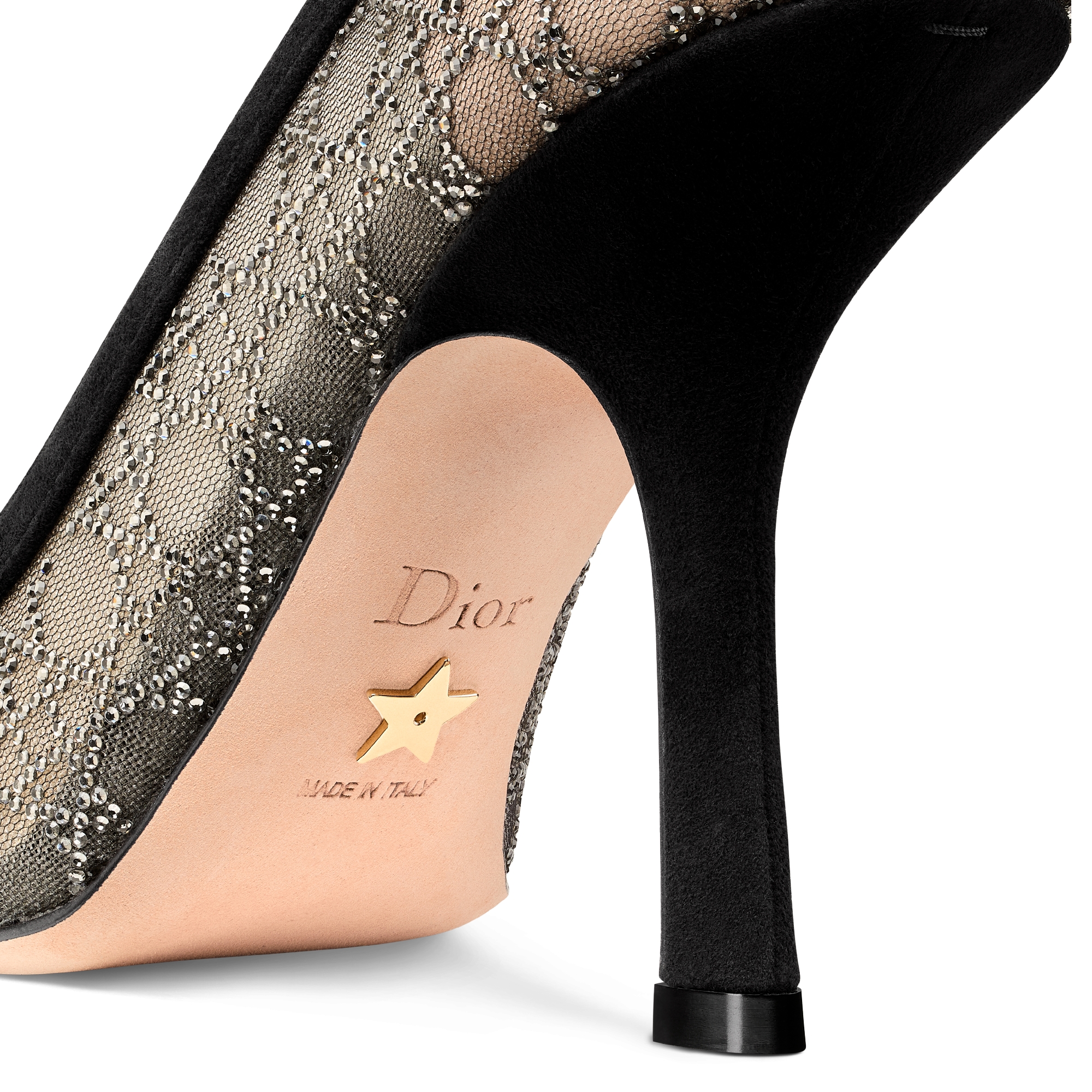 Dior Capture Pumps Transparentes Mesh mit Cannage Motiv aus Strass in ...