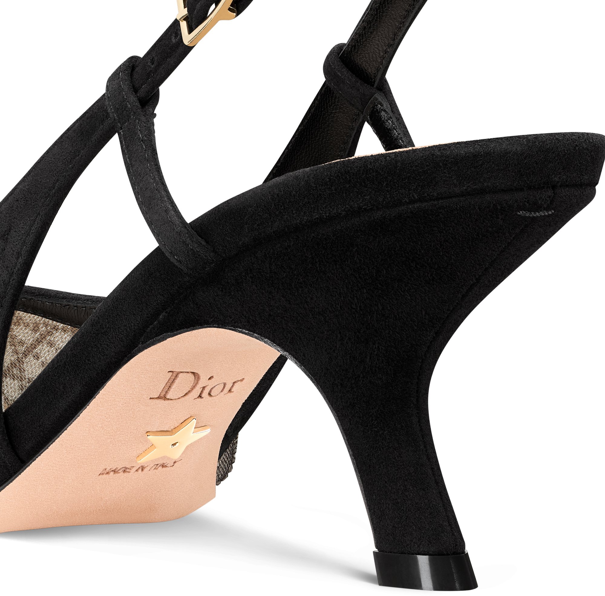 Escarpin slingback Dior Capture Résille transparente à motif Cannage en ...