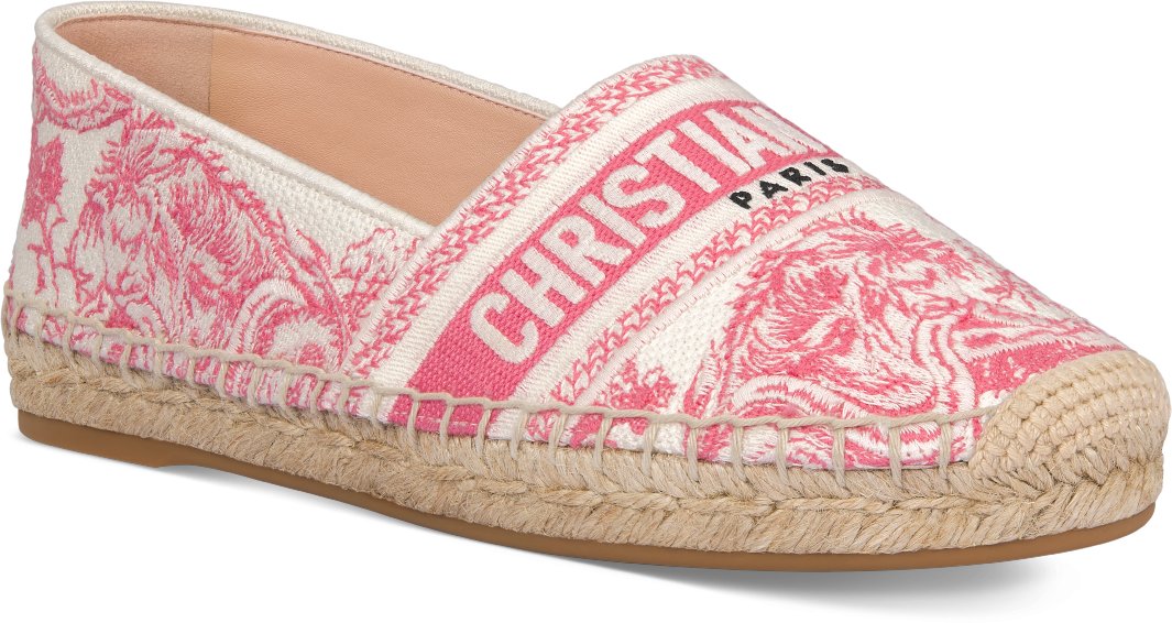 Dioriviera Dior Granville Espadrille Cotton Embroidered with Aquamarina ...