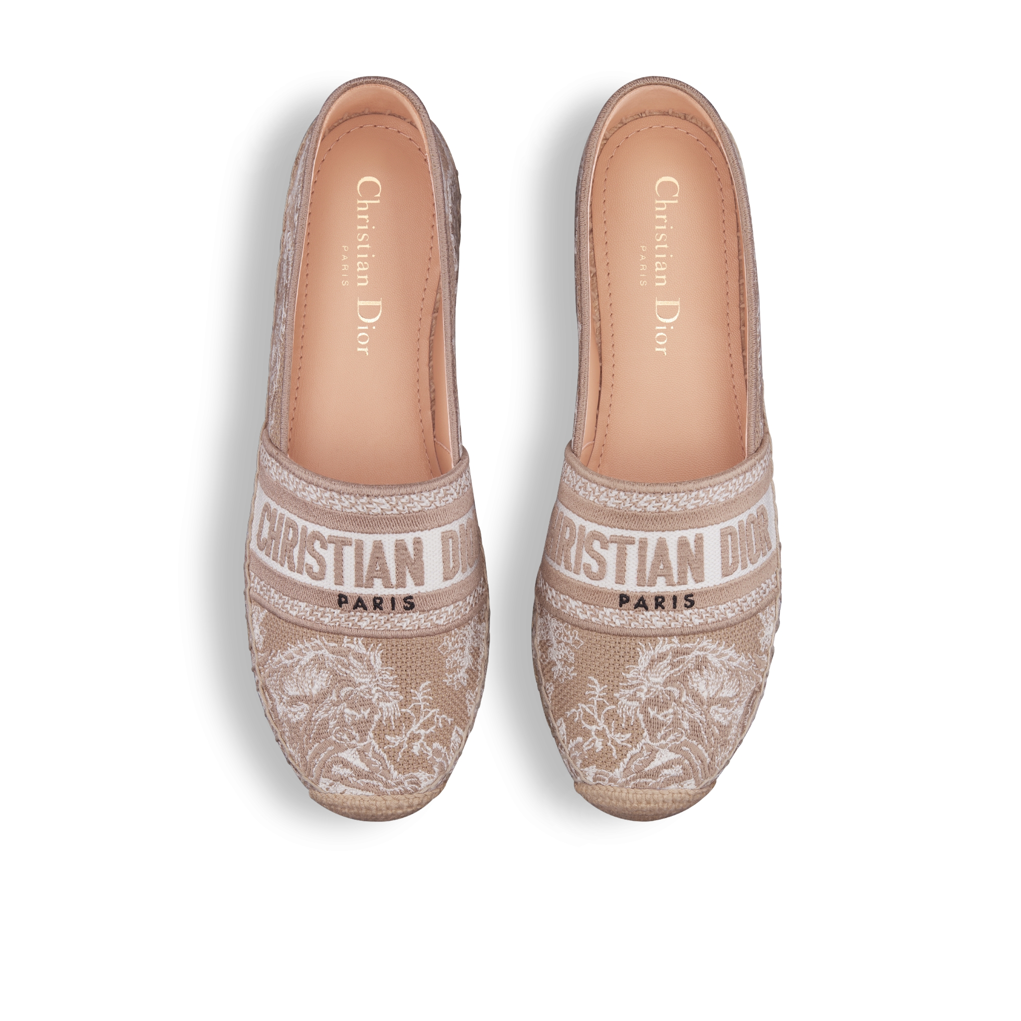 Dioriviera Dior Granville Espadrille Beige Toile de Jouy Sauvage ...