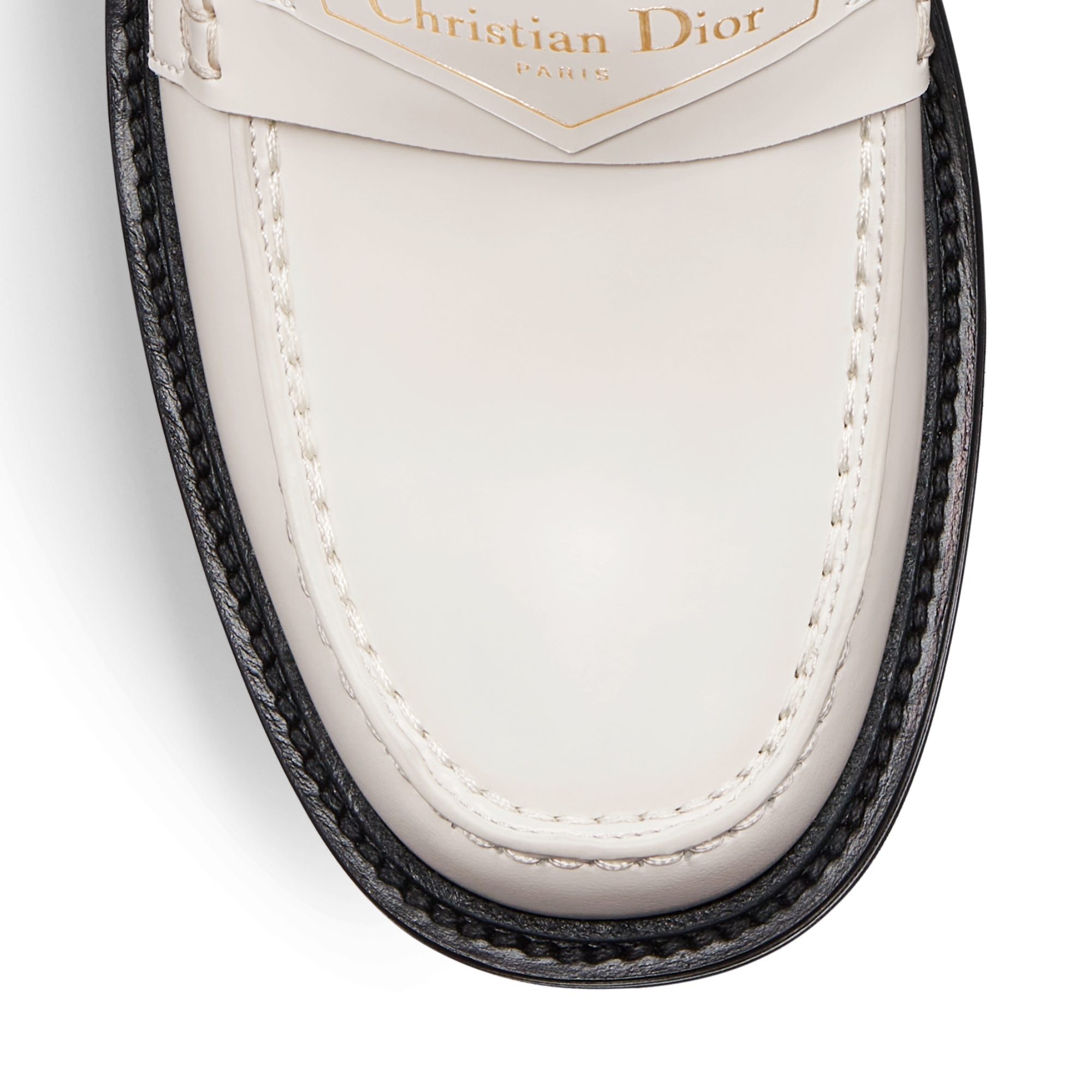 Mocassino Dior Boy Pelle di vitello spazzolata bianca | DIOR