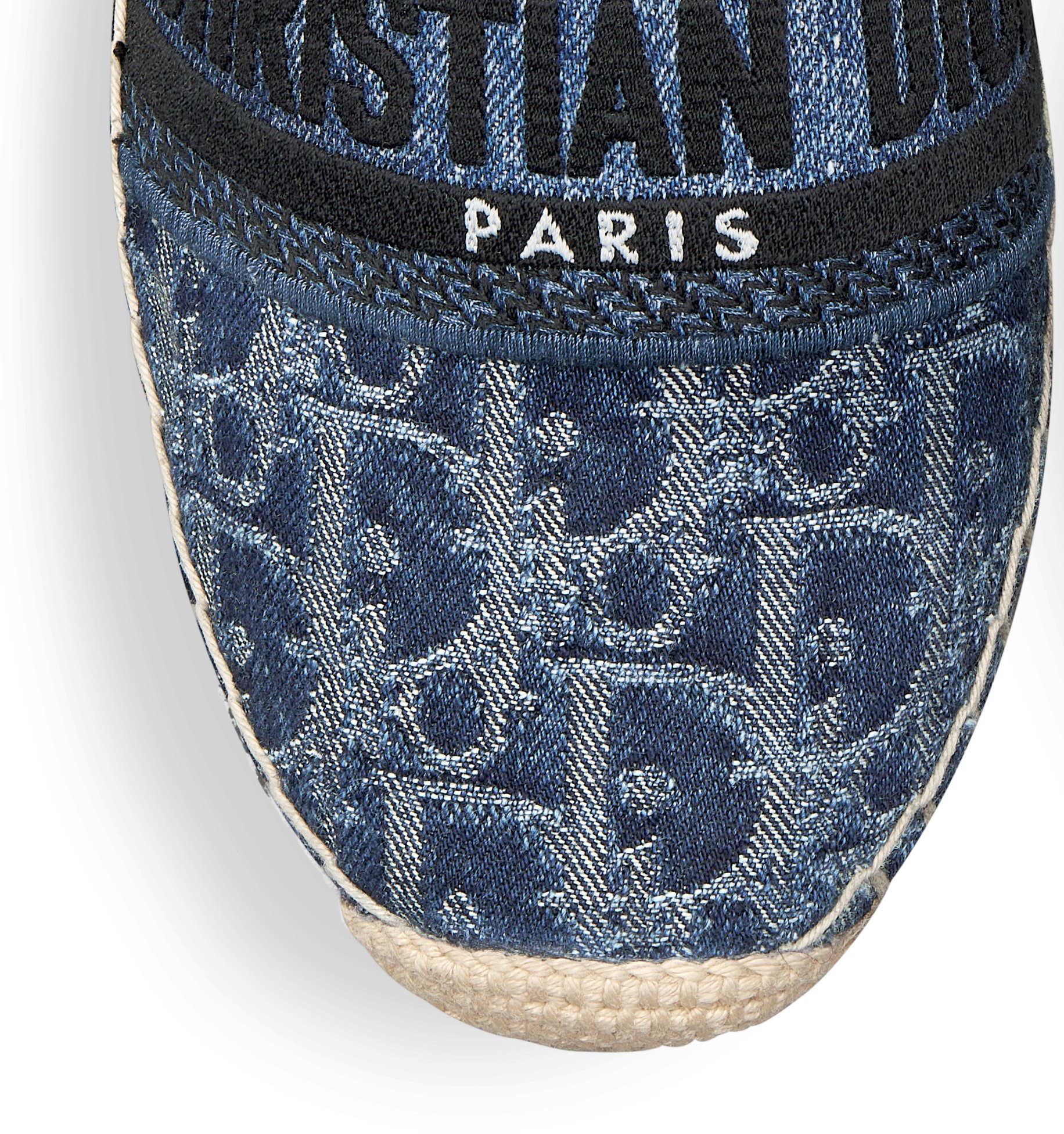 Espadrille Dior Granville Denim de algodão azul com efeito délavé ...