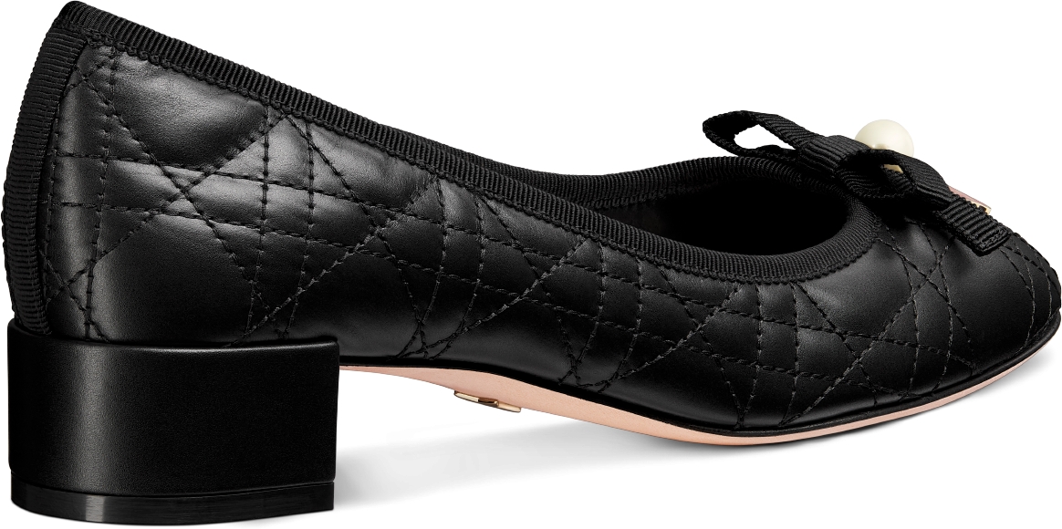 Dioramour Dior Ballet Pump Black Quilted Cannage Calfskin | DIOR