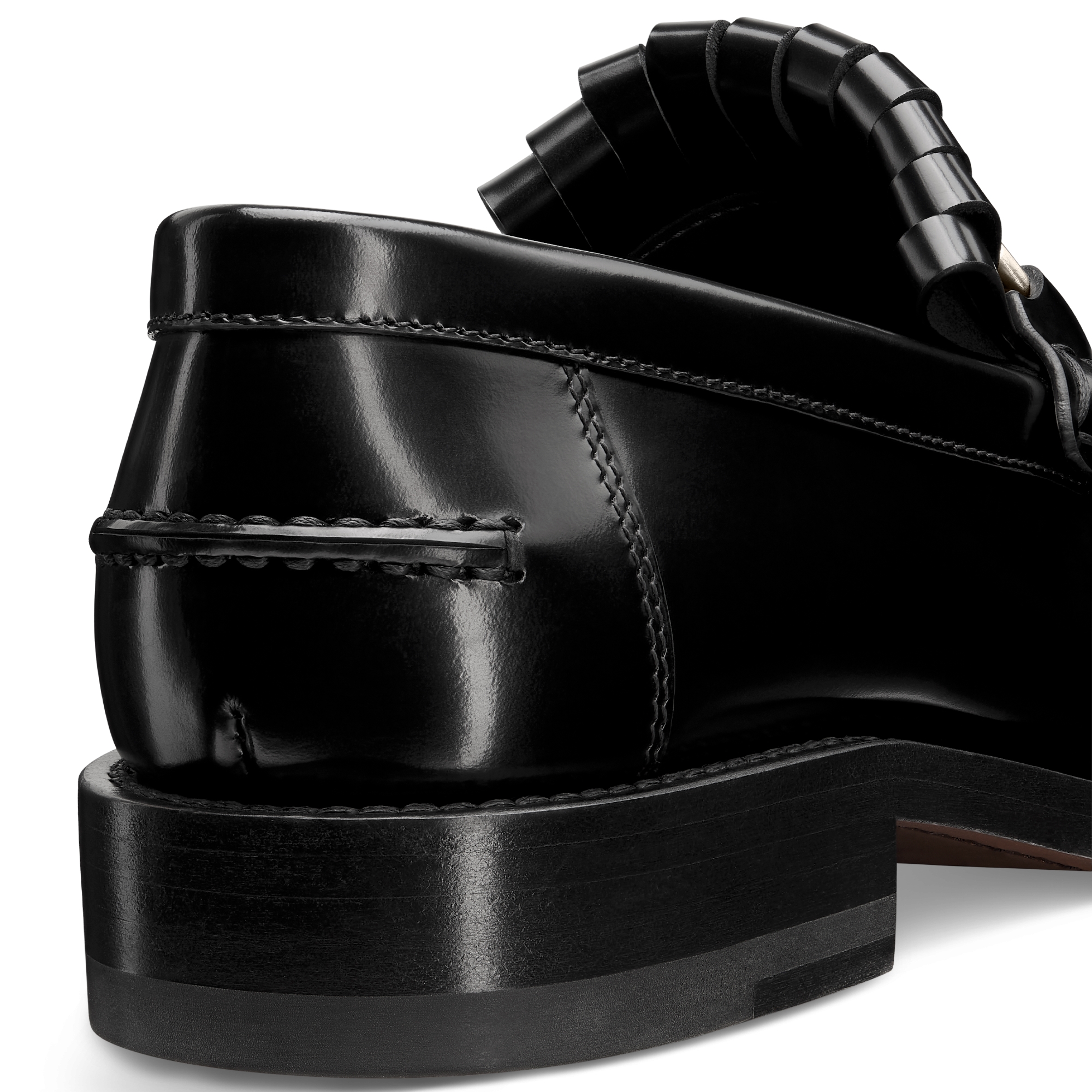 Dior Emblem Loafer Black Brushed Calfskin | DIOR