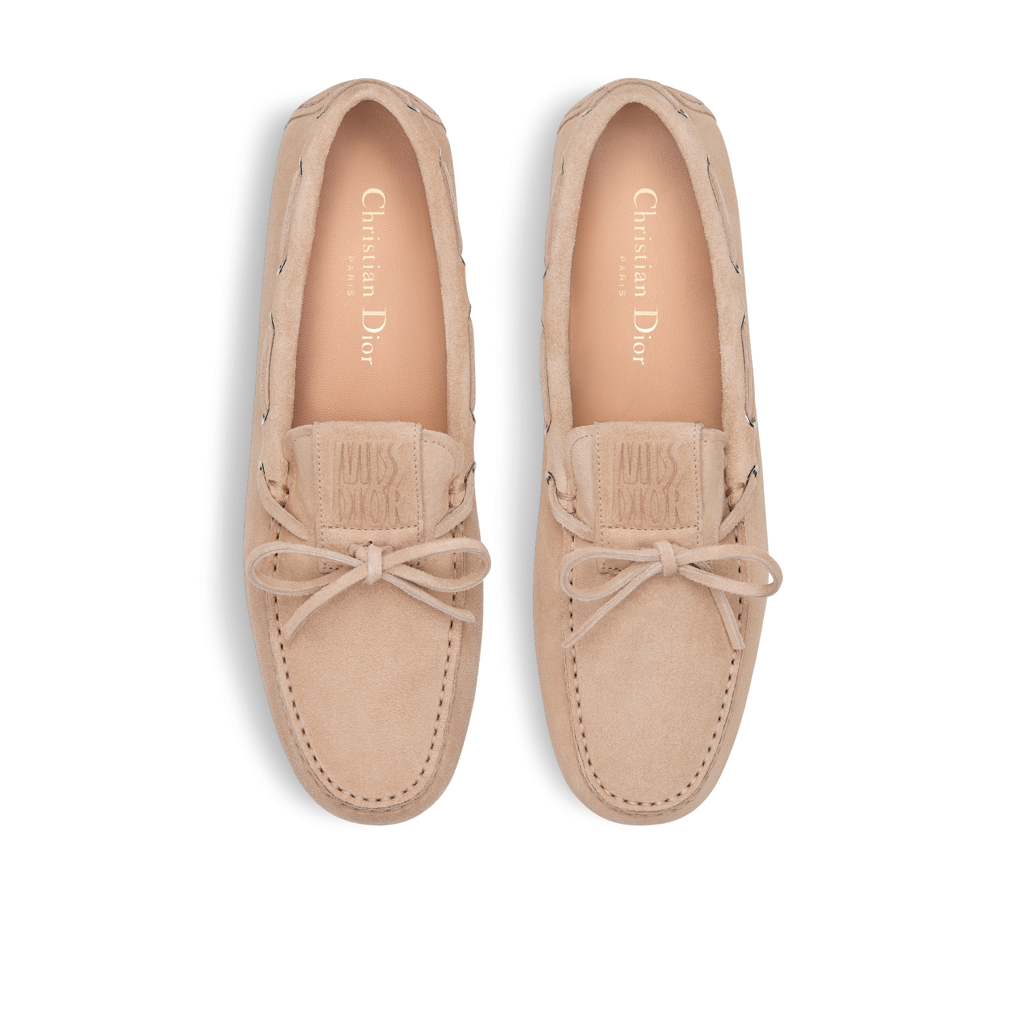 Miss Dior Street Loafer Nude Suede Calfskin | DIOR