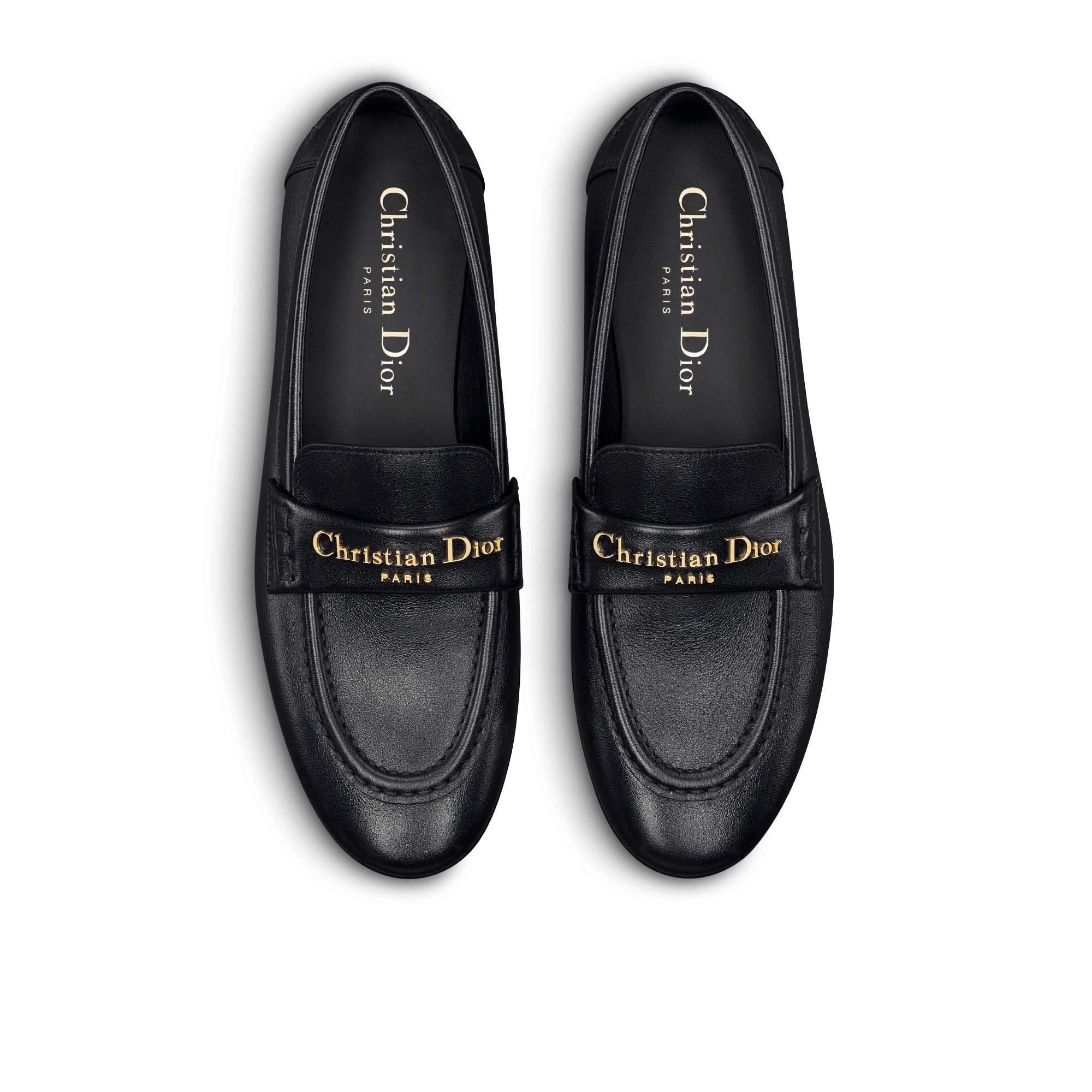 Mocassin Dior Boy Cuir de veau souple noir | DIOR