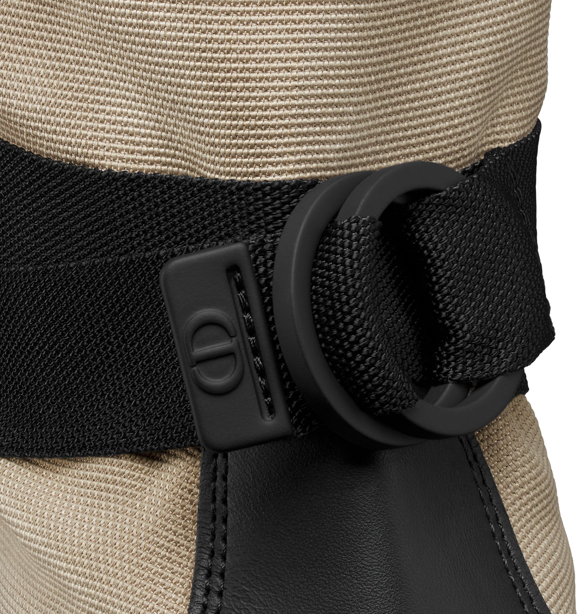 D-Major Boot Warm Taupe Technical Canvas with Black Miss Dior Graffiti ...