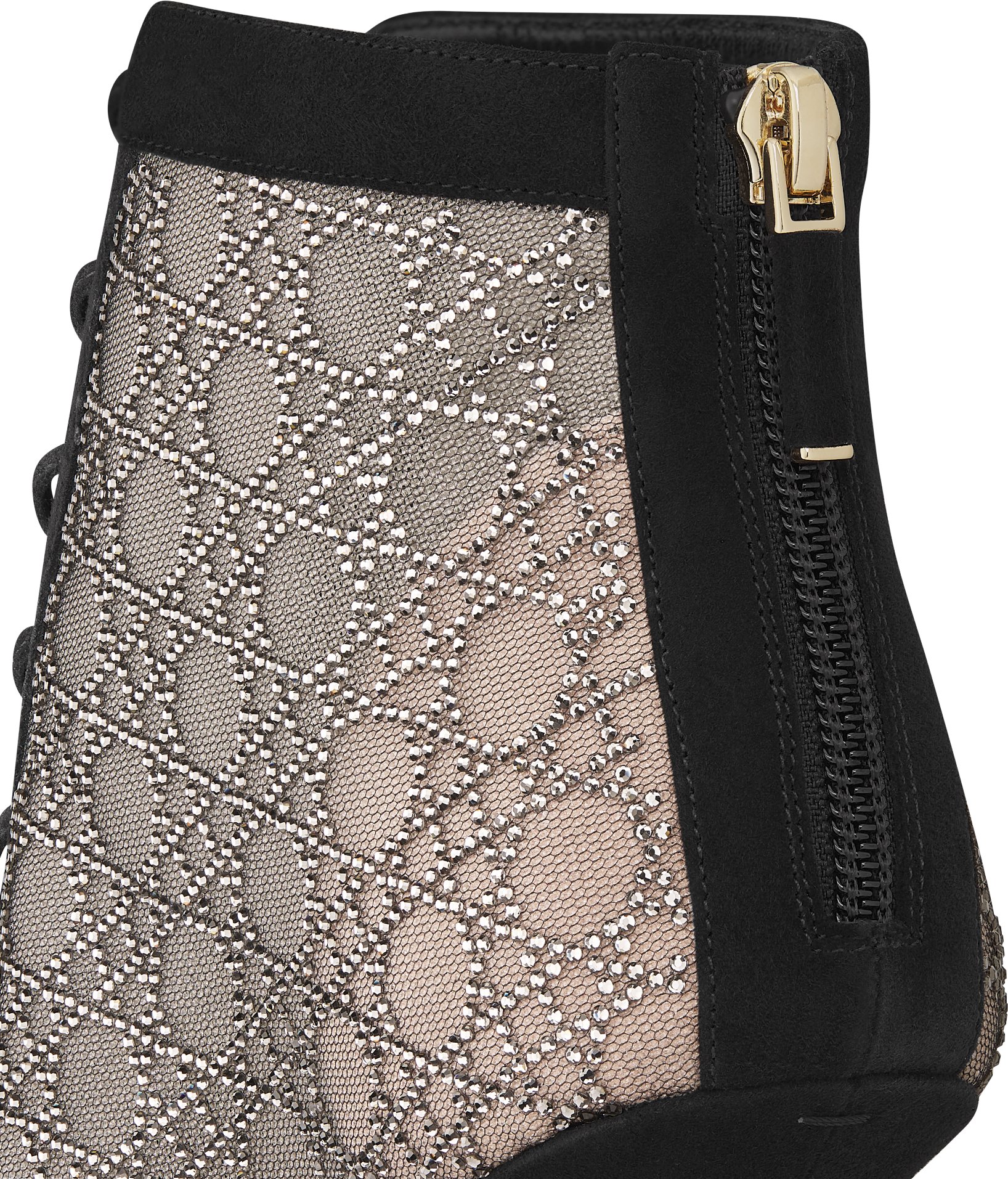 Dior Capture Heeled Ankle Boot Transparent Mesh with Silver-Tone Strass ...