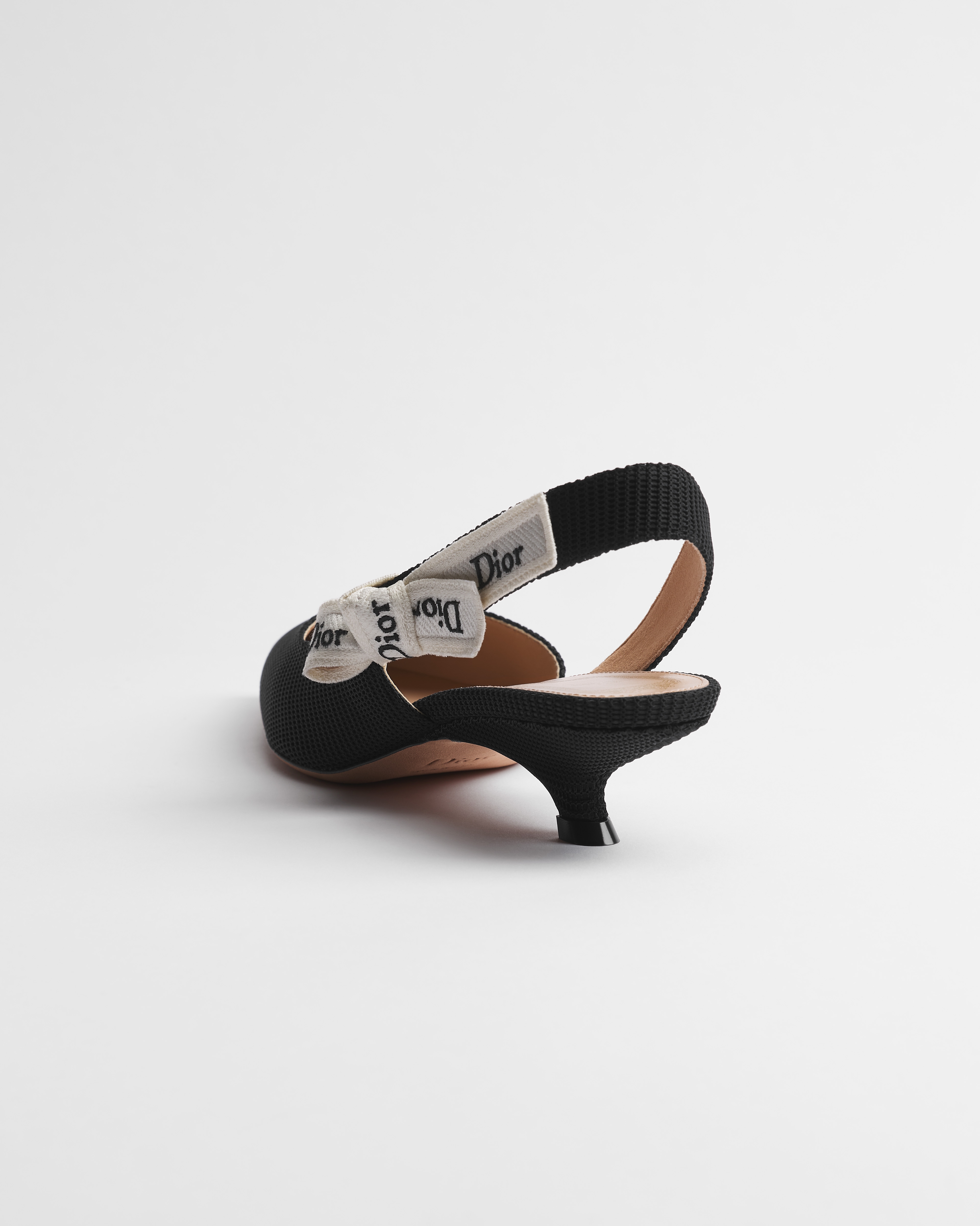 J'Adior Slingback Pump Black Embroidered Technical Fabric | DIOR