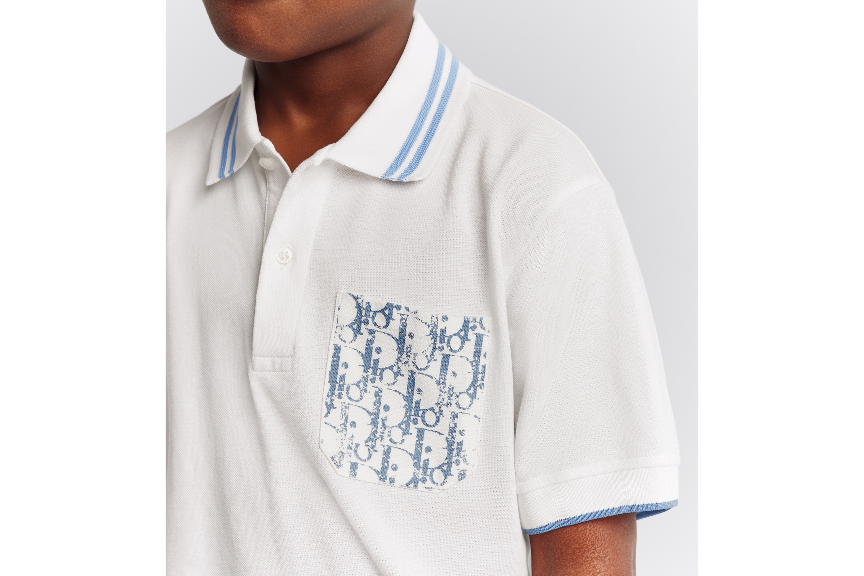 Kids' Polo Shirt Ivory Cotton Piqué | DIOR