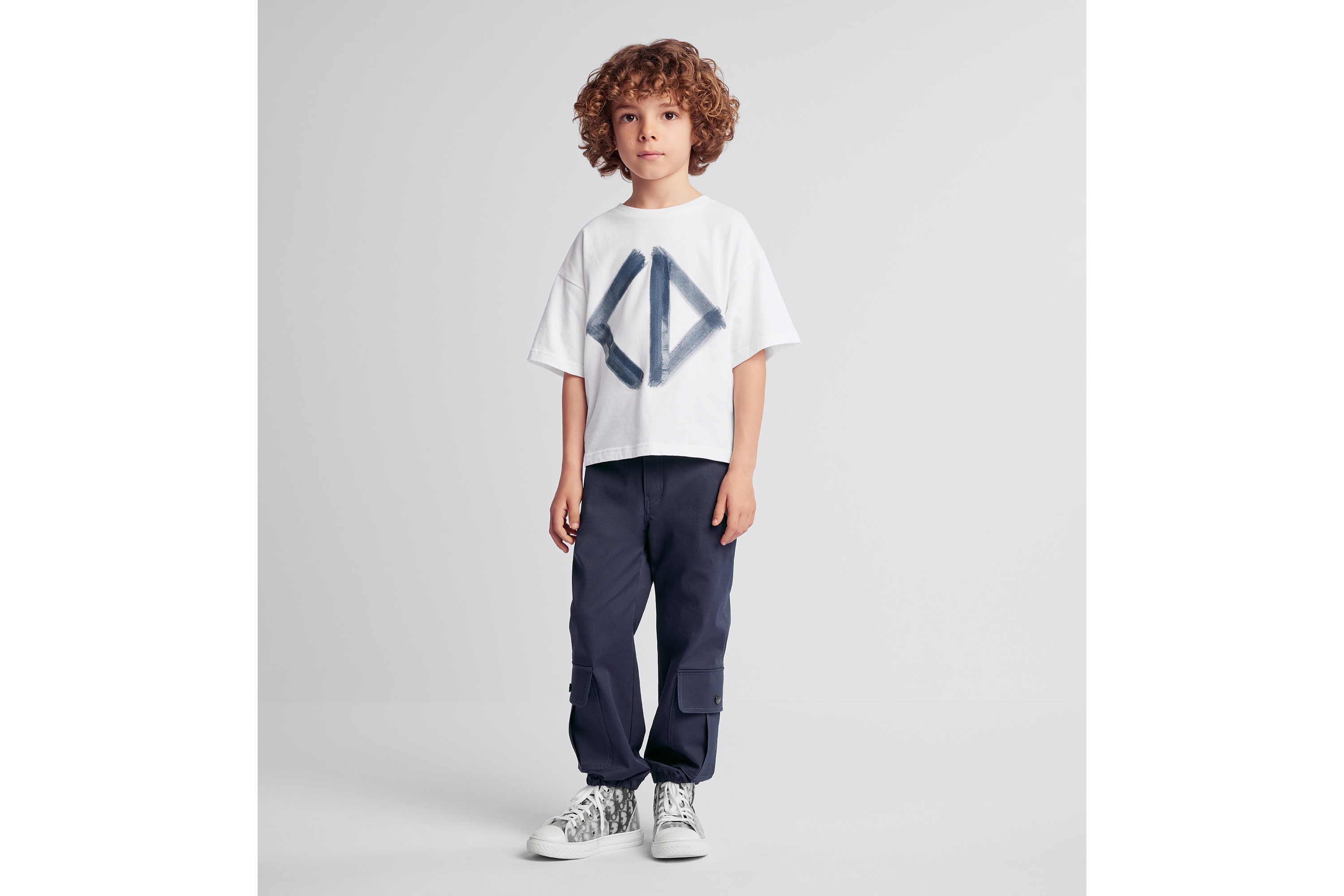 Kids' Cargo Pants Navy Blue Cotton | DIOR