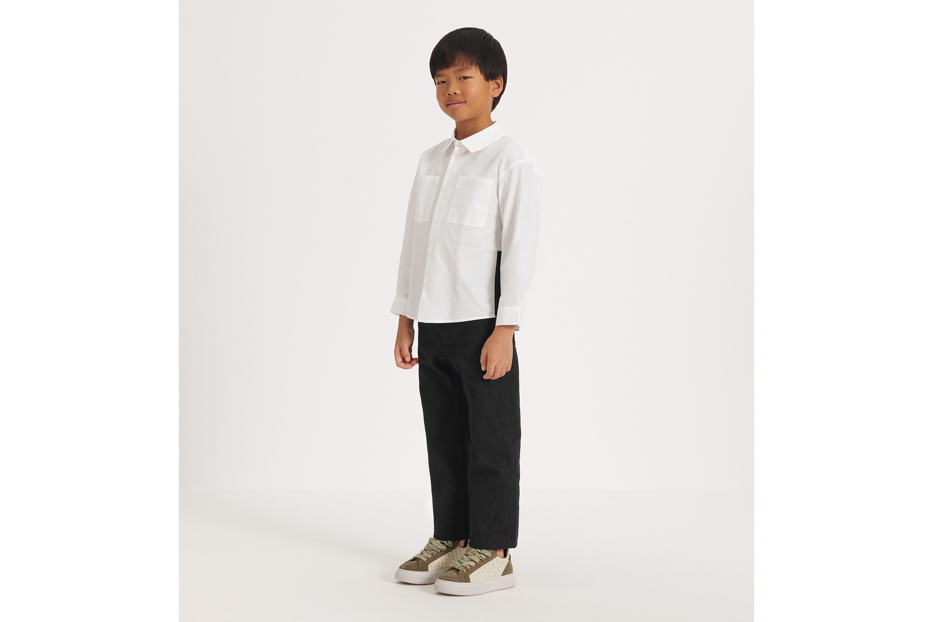 Kids' Shirt Ivory Cotton Poplin | DIOR