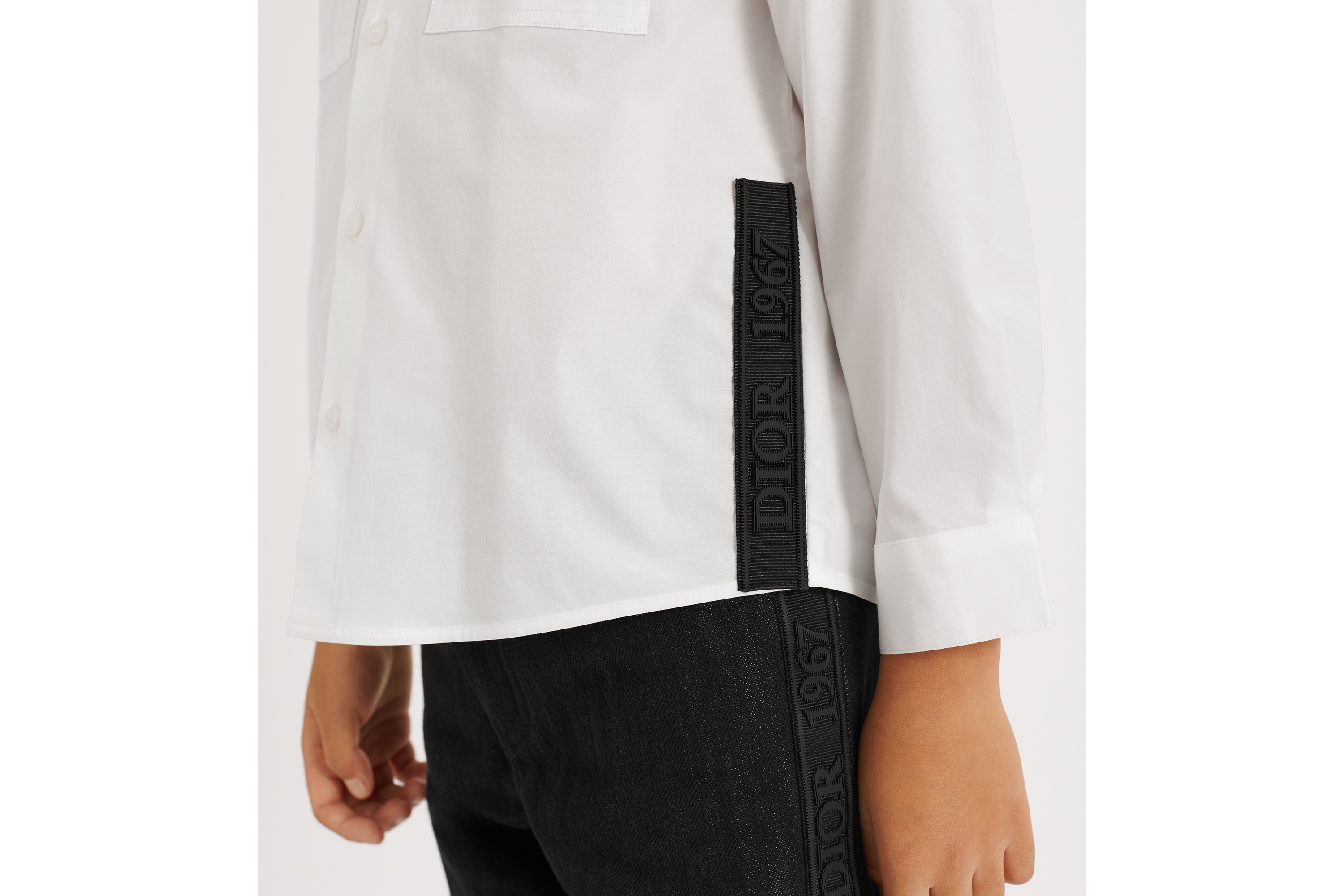 Kids' Shirt Ivory Cotton Poplin | DIOR