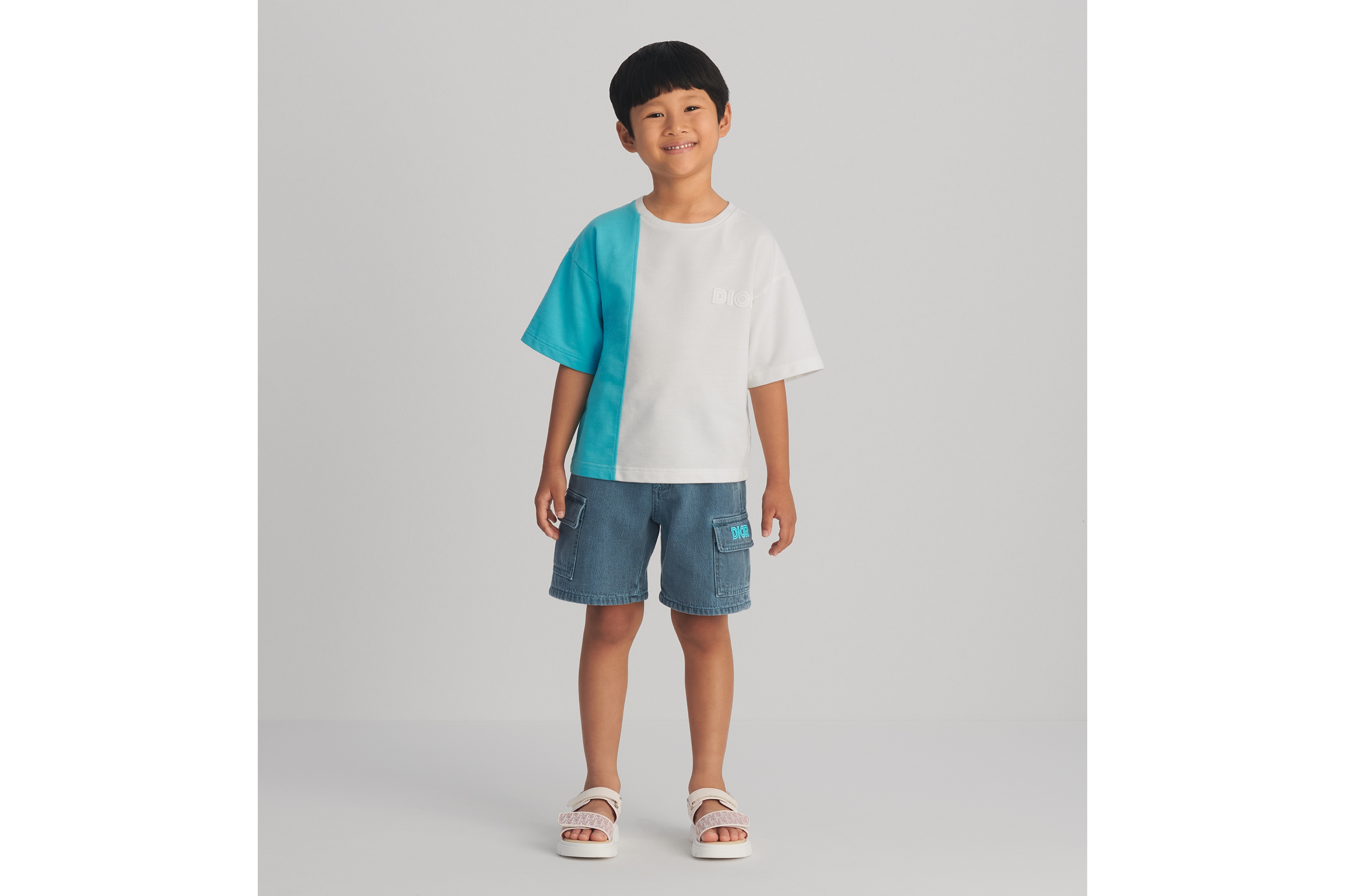 Short enfant Denim de coton bleu | DIOR