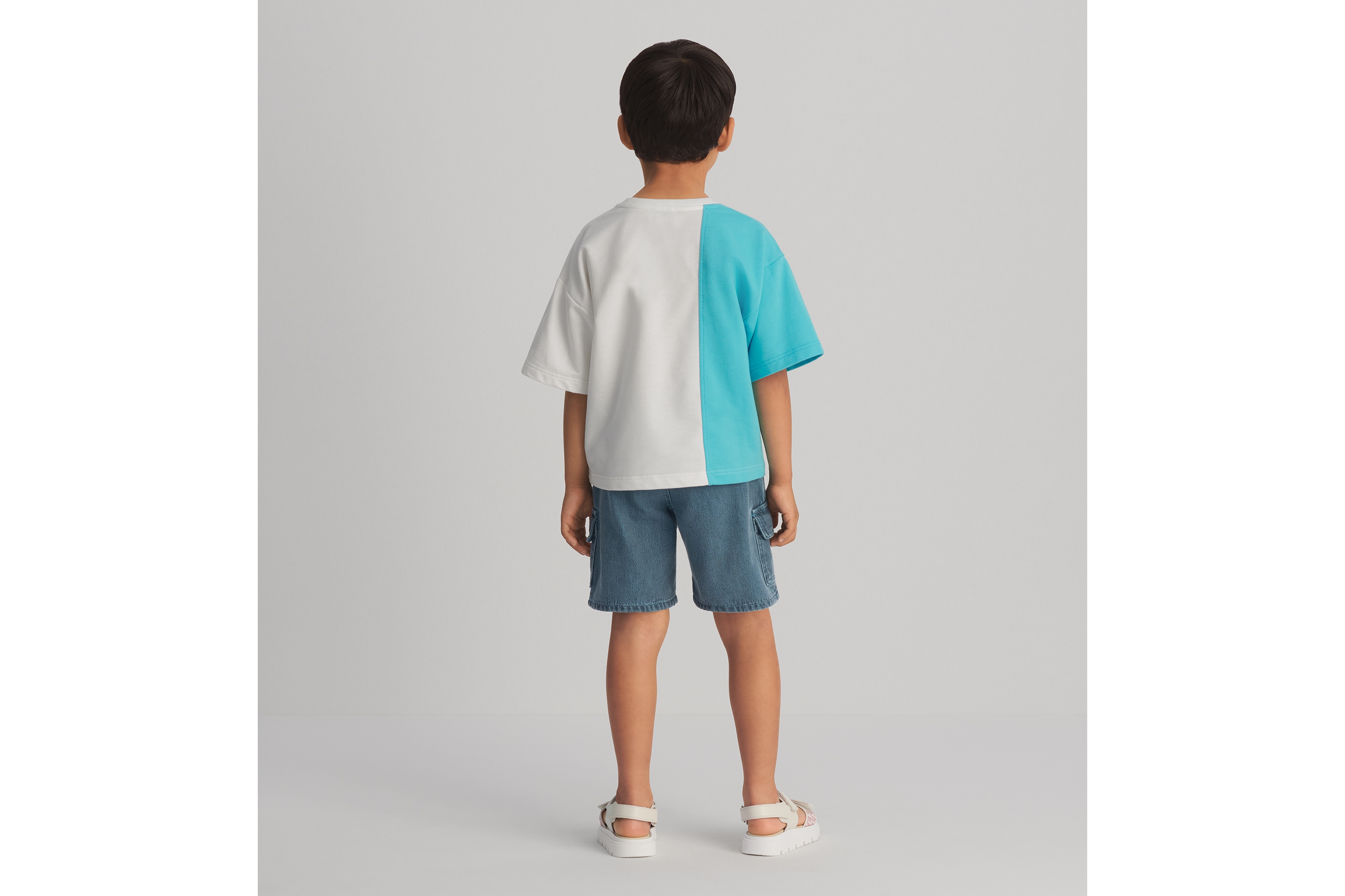 Short enfant Denim de coton bleu | DIOR