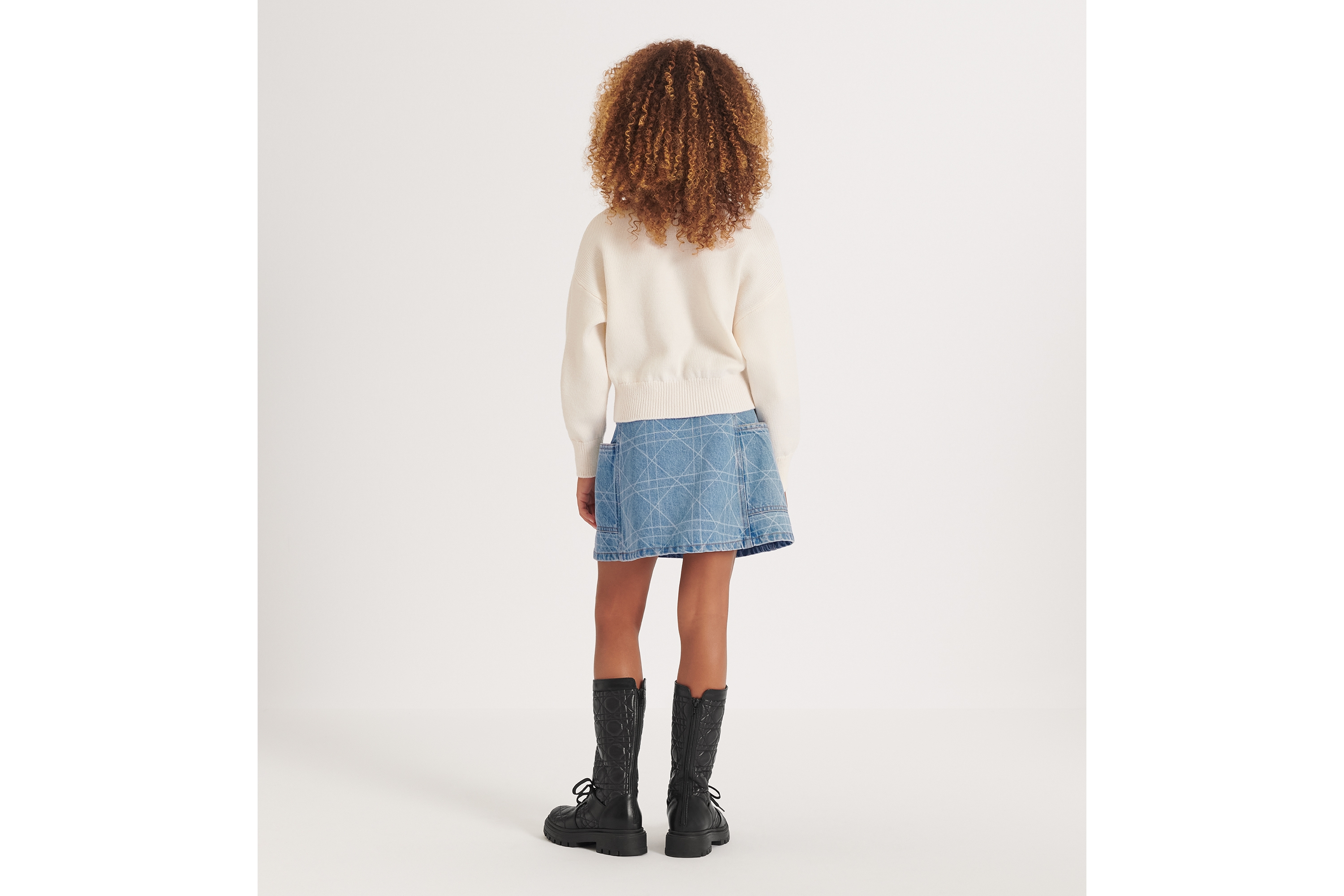 Kids' Sweater Ivory Wool Knit | DIOR