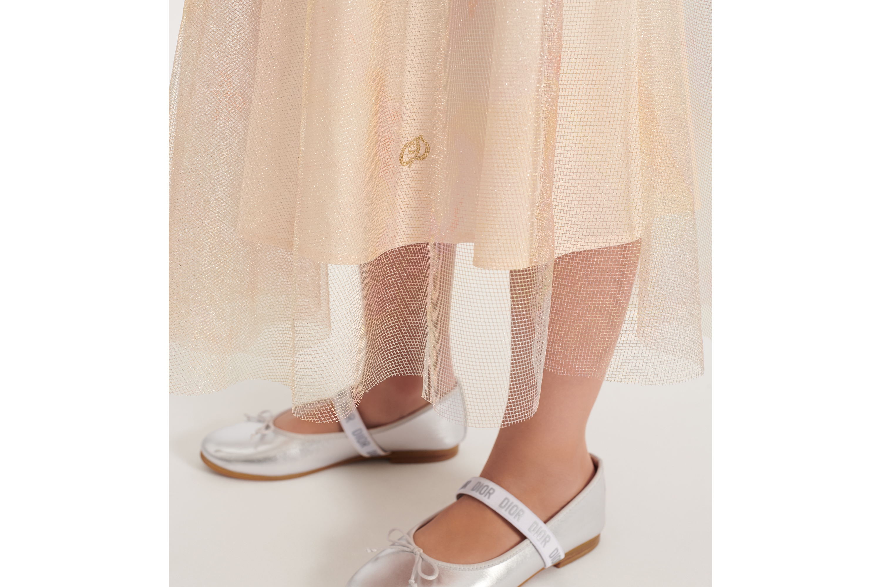 Kids' Long Skirt Metallic Multicolor Tulle | DIOR