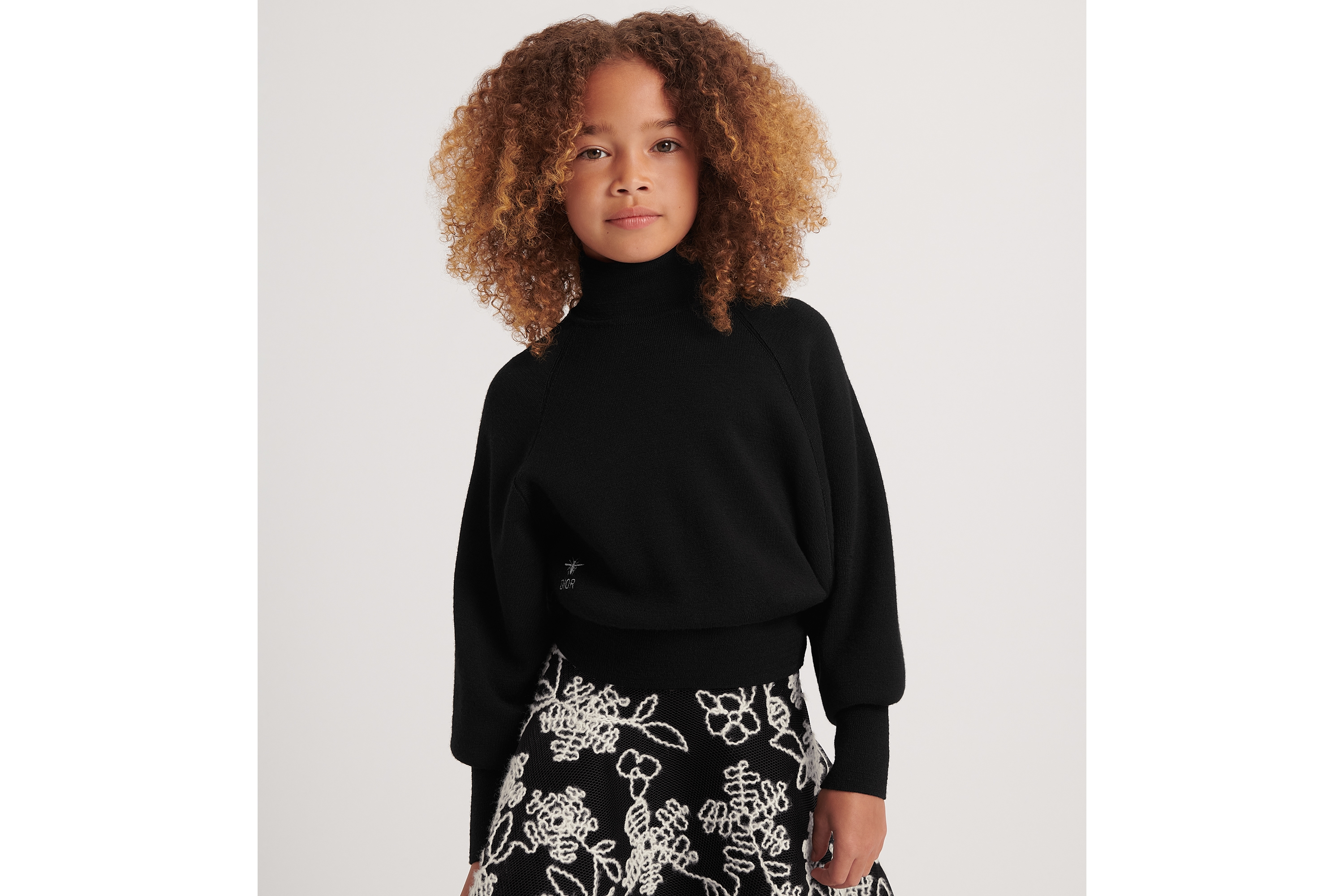 Pull enfant Maille de laine noire | DIOR