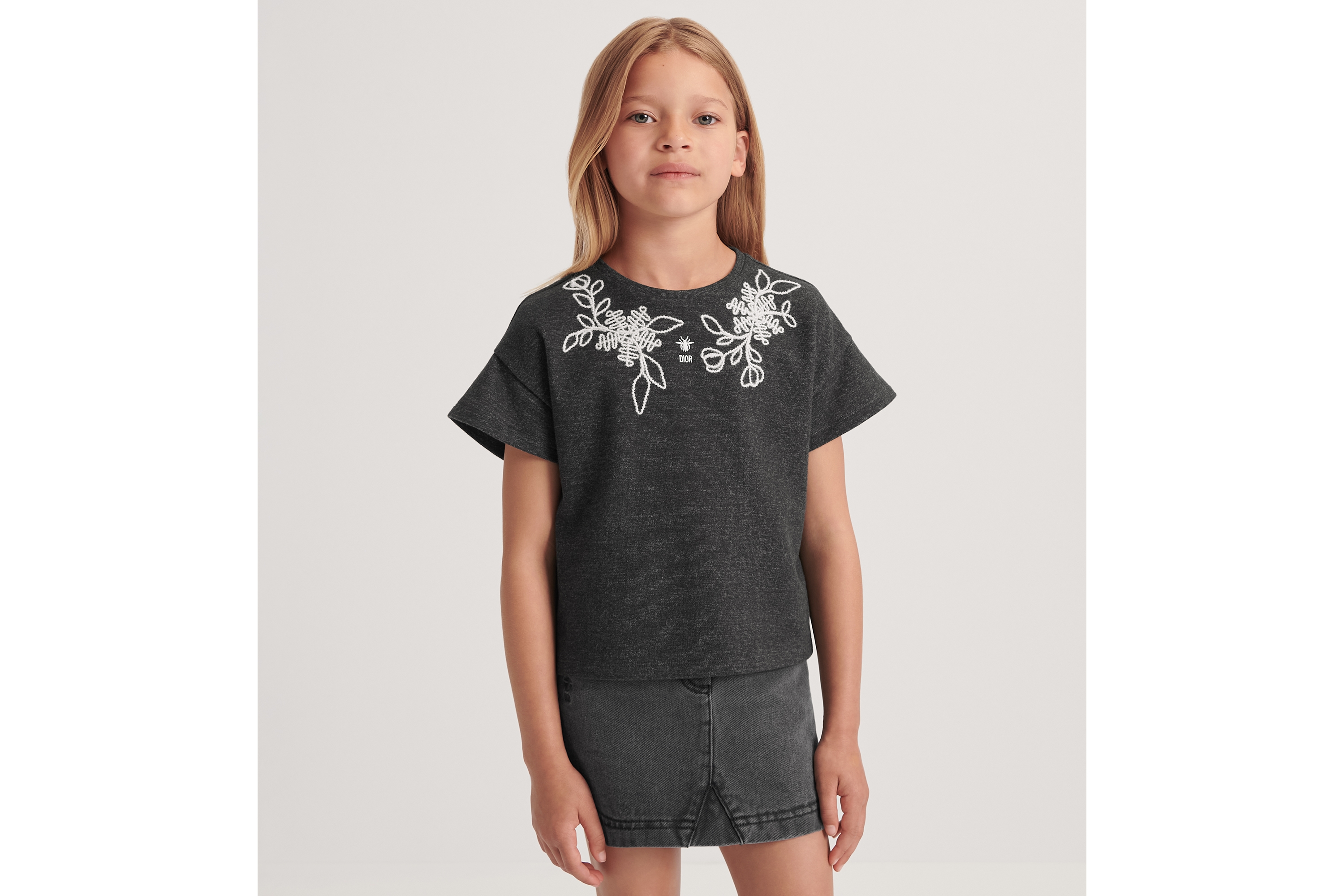 Kids' T-Shirt Black Cotton Jersey | DIOR