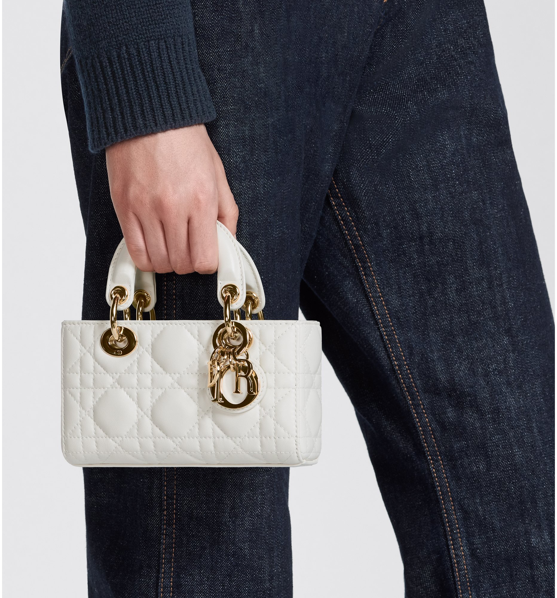 Lady D-Joy Micro Bag Latte Cannage Lambskin | DIOR