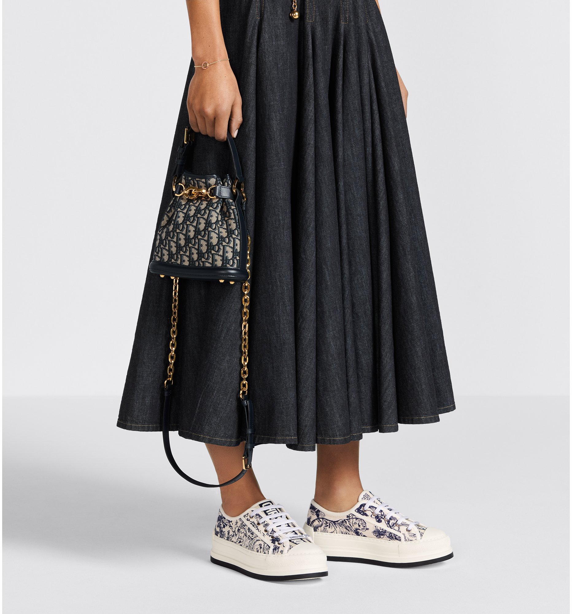 Small C'est Dior Bag Blue Dior Oblique Jacquard | DIOR