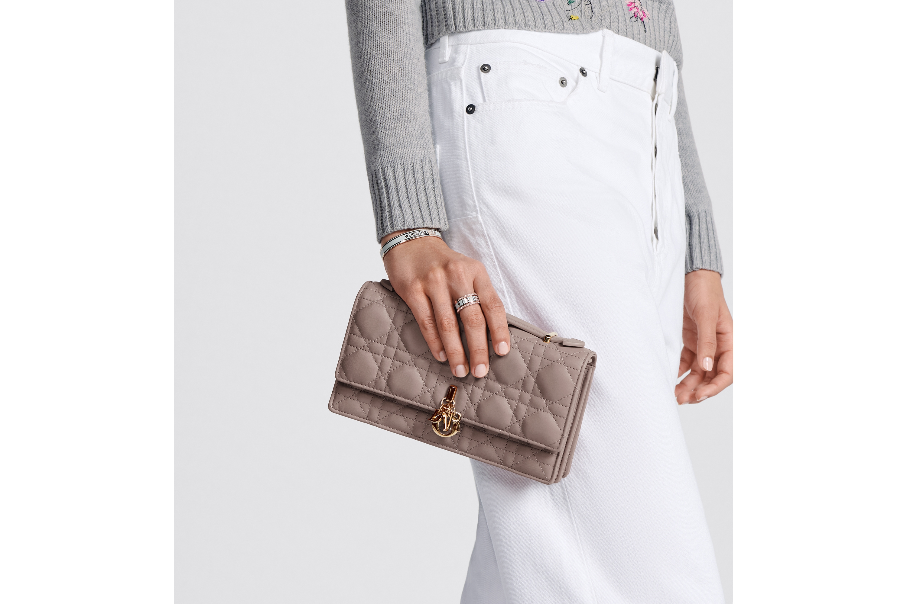My Dior Mini Bag Warm Taupe Cannage Lambskin | DIOR