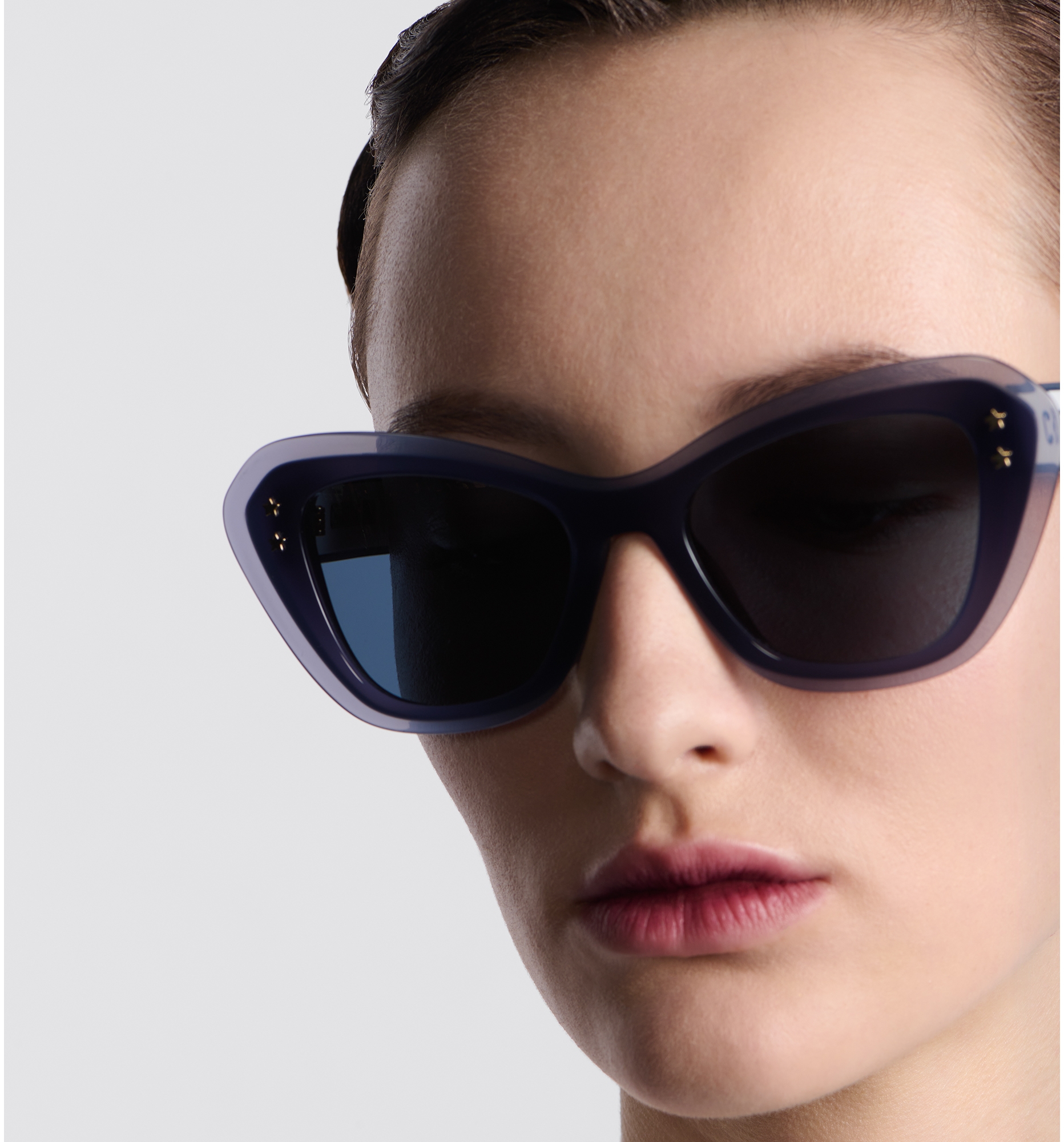 DiorPacific B3U Transparent Blue Butterfly Sunglasses | DIOR