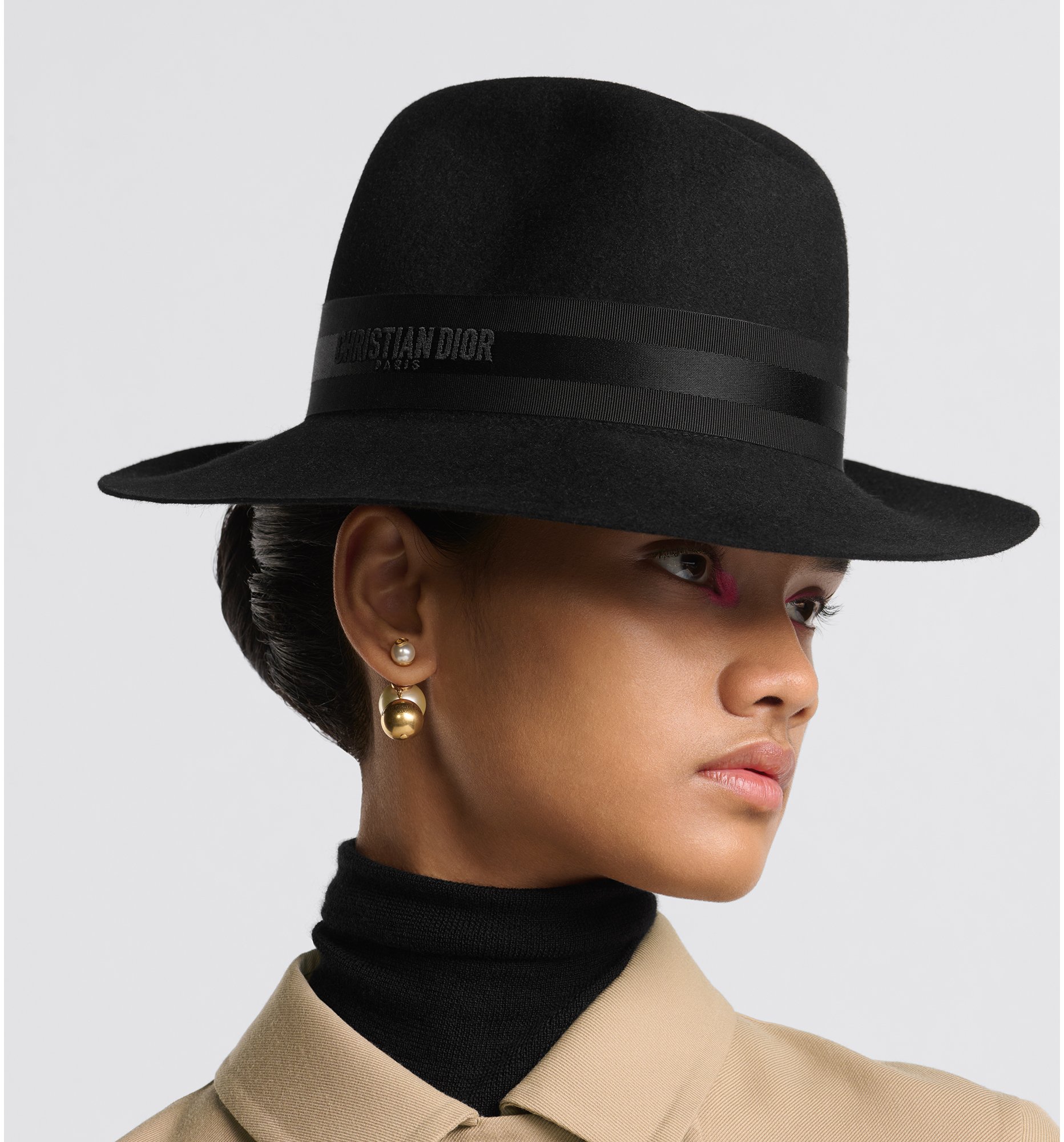 Diorunway Fedora Black Rabbit Felt | DIOR