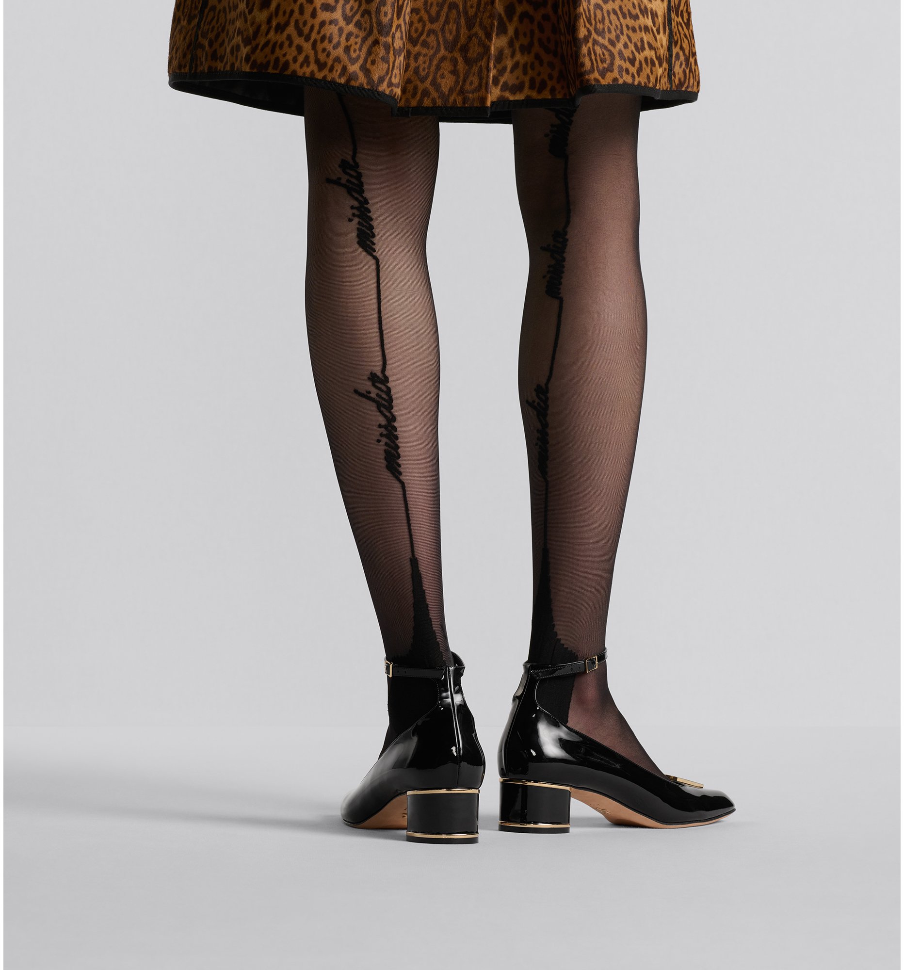 Miss Dior Stay-Up Thigh Highs Sheer Black Voile | DIOR