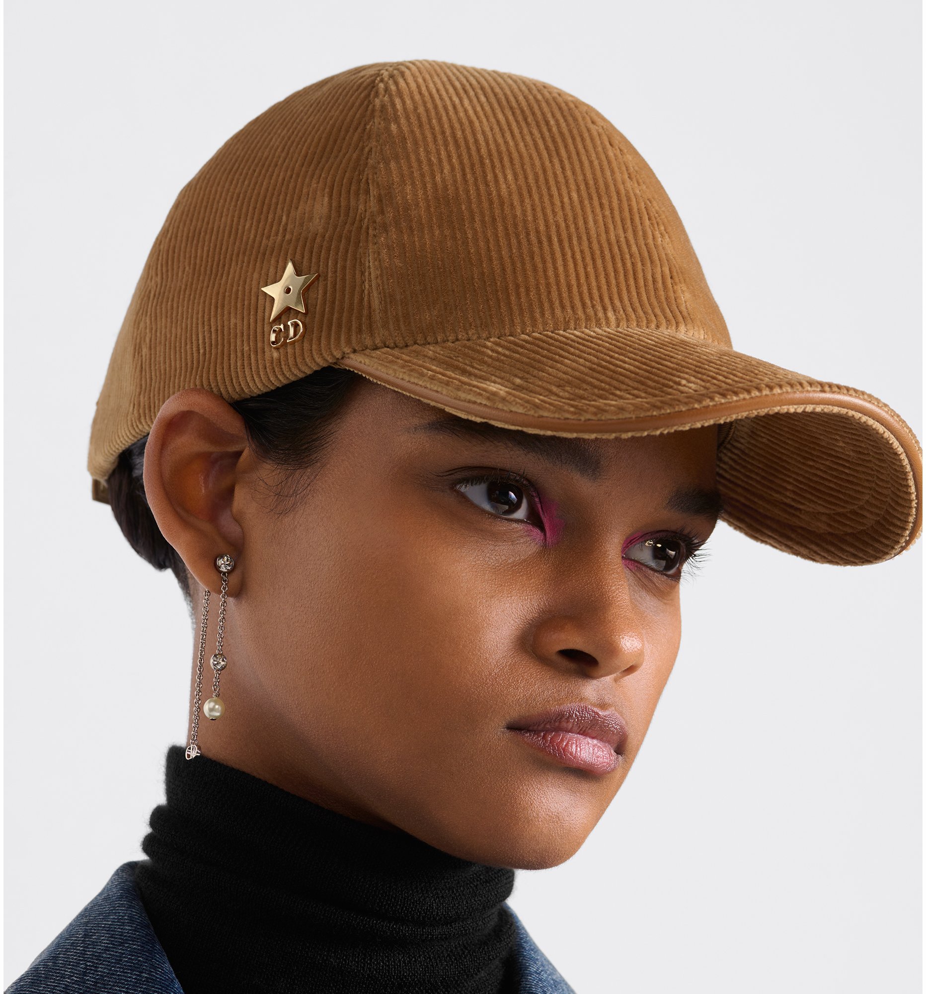 Cappellino D-Player Velluto a costine color cammello | DIOR