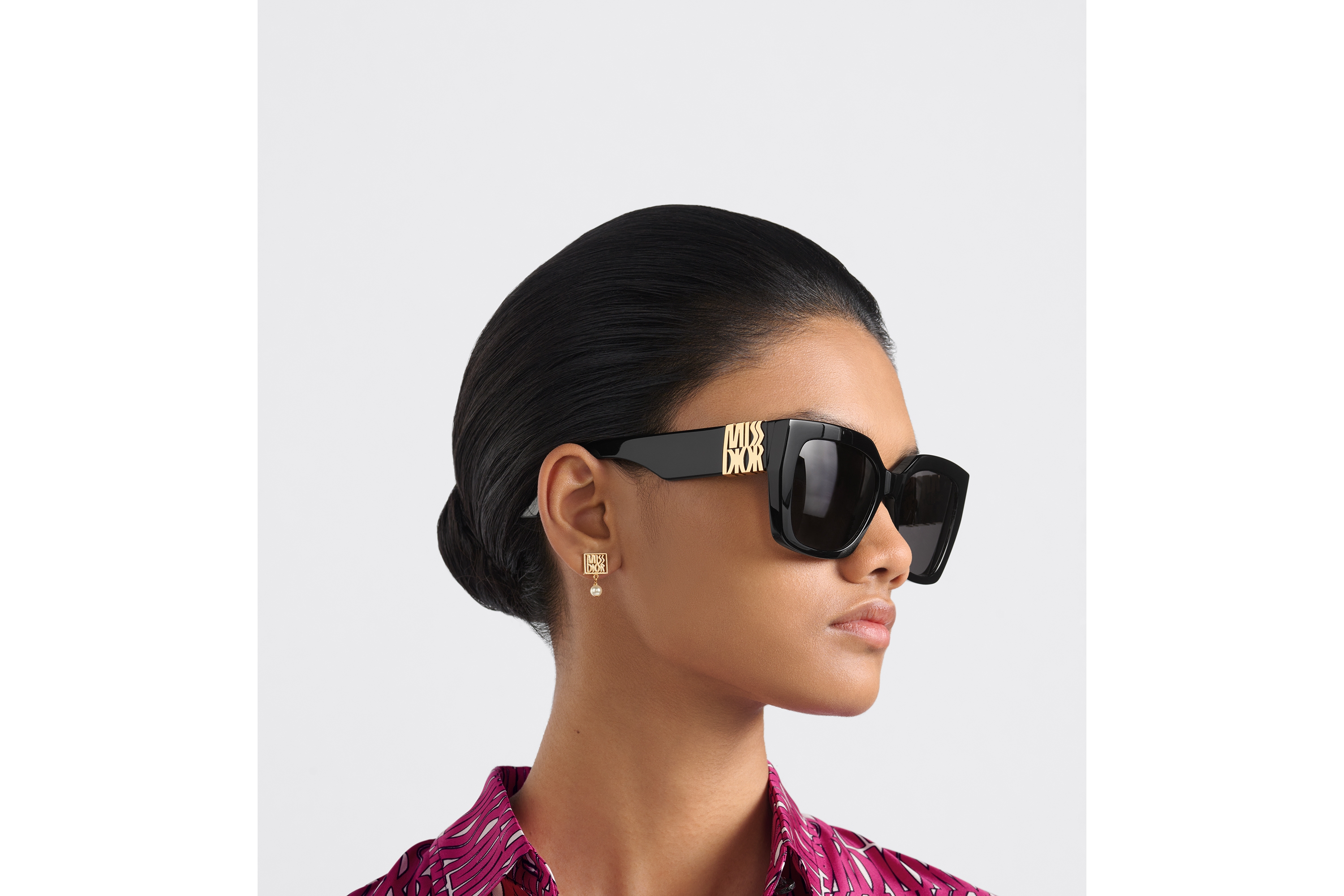MissDior S2F Black Square Sunglasses | DIOR