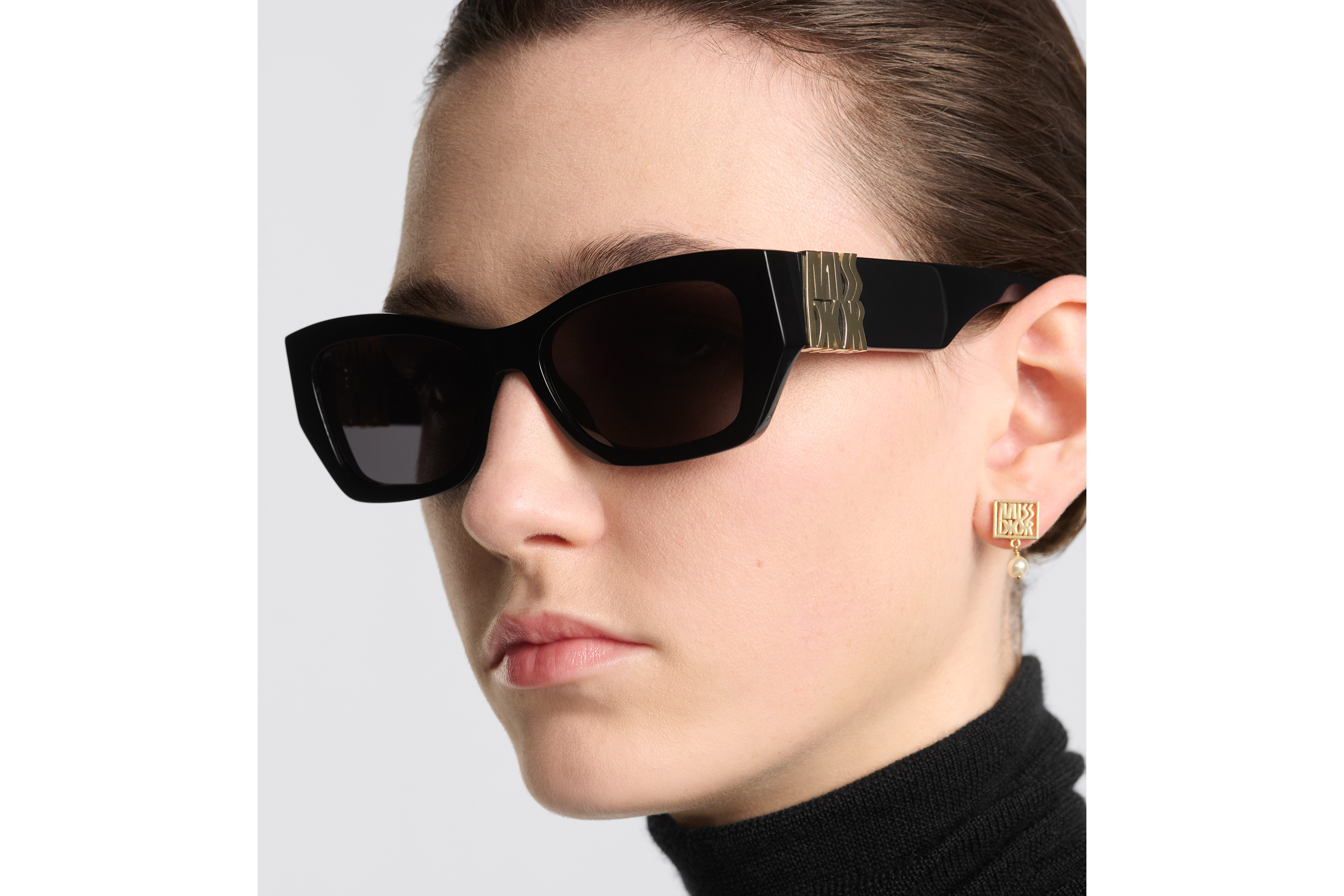 MissDior S1I Black Rectangular Sunglasses | DIOR