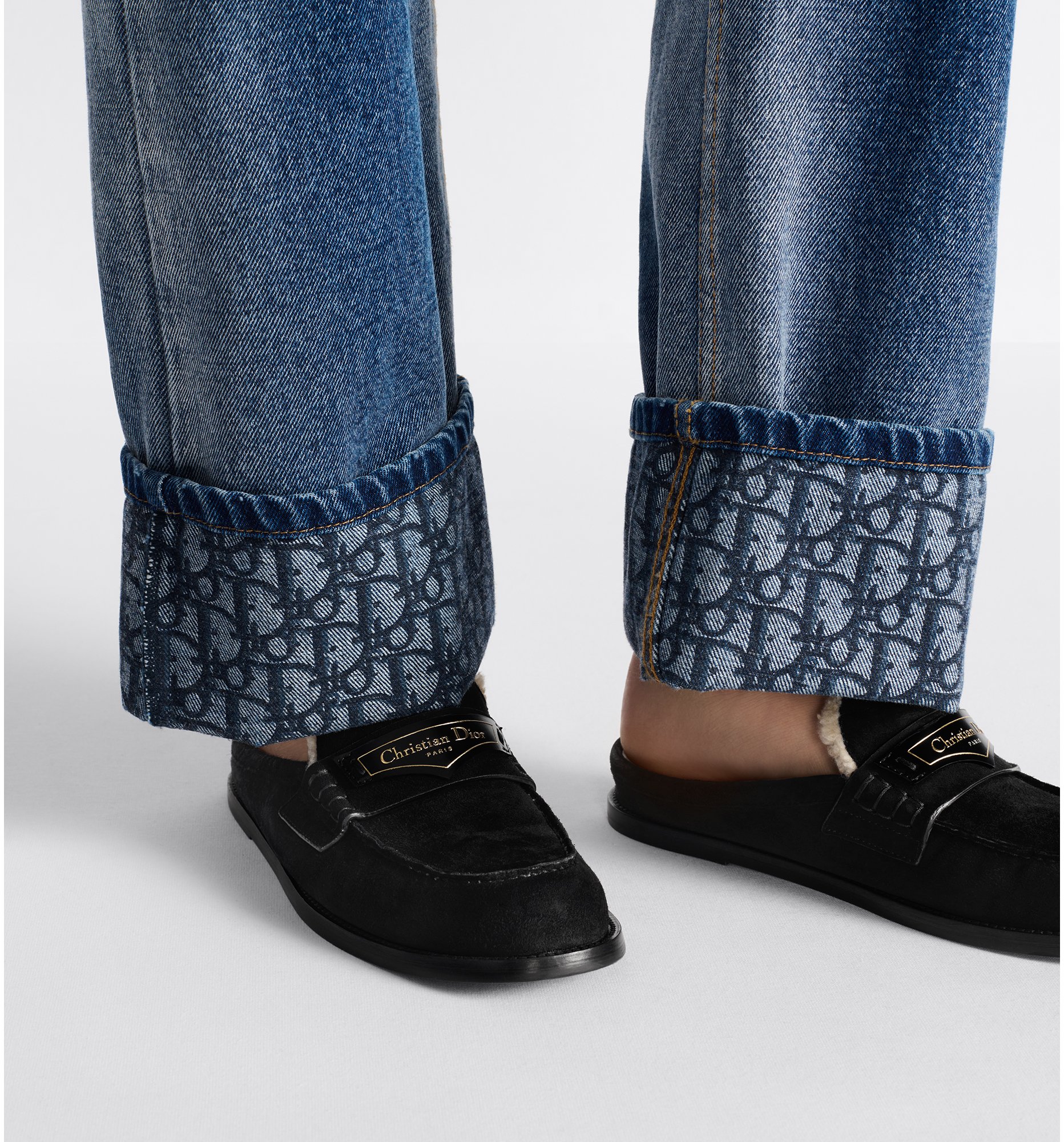 Dior Boy Mule Black Suede Goatskin | DIOR