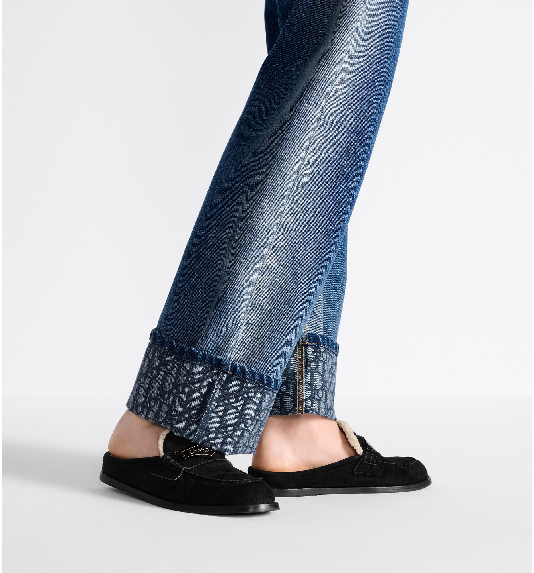 Dior Boy Mule Black Suede Goatskin | DIOR