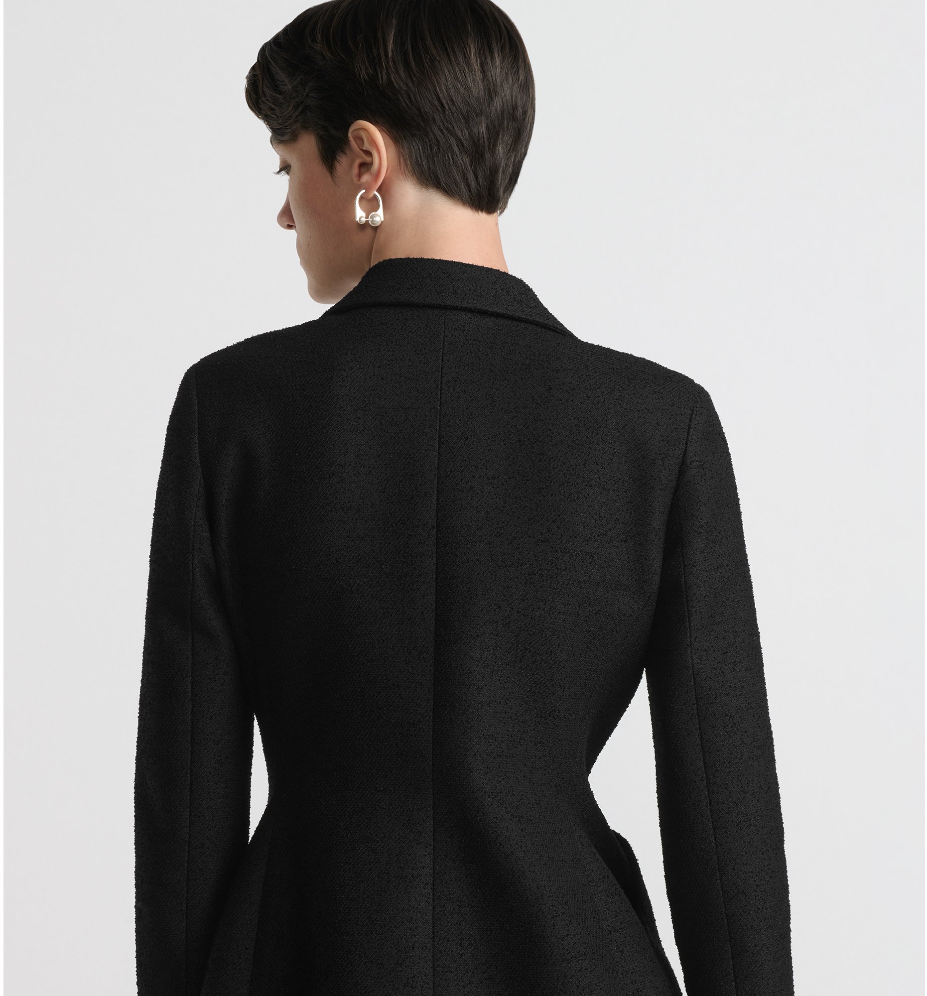 Bar Jacket Black Virgin Wool- and Cotton-Blend Bouclé | DIOR