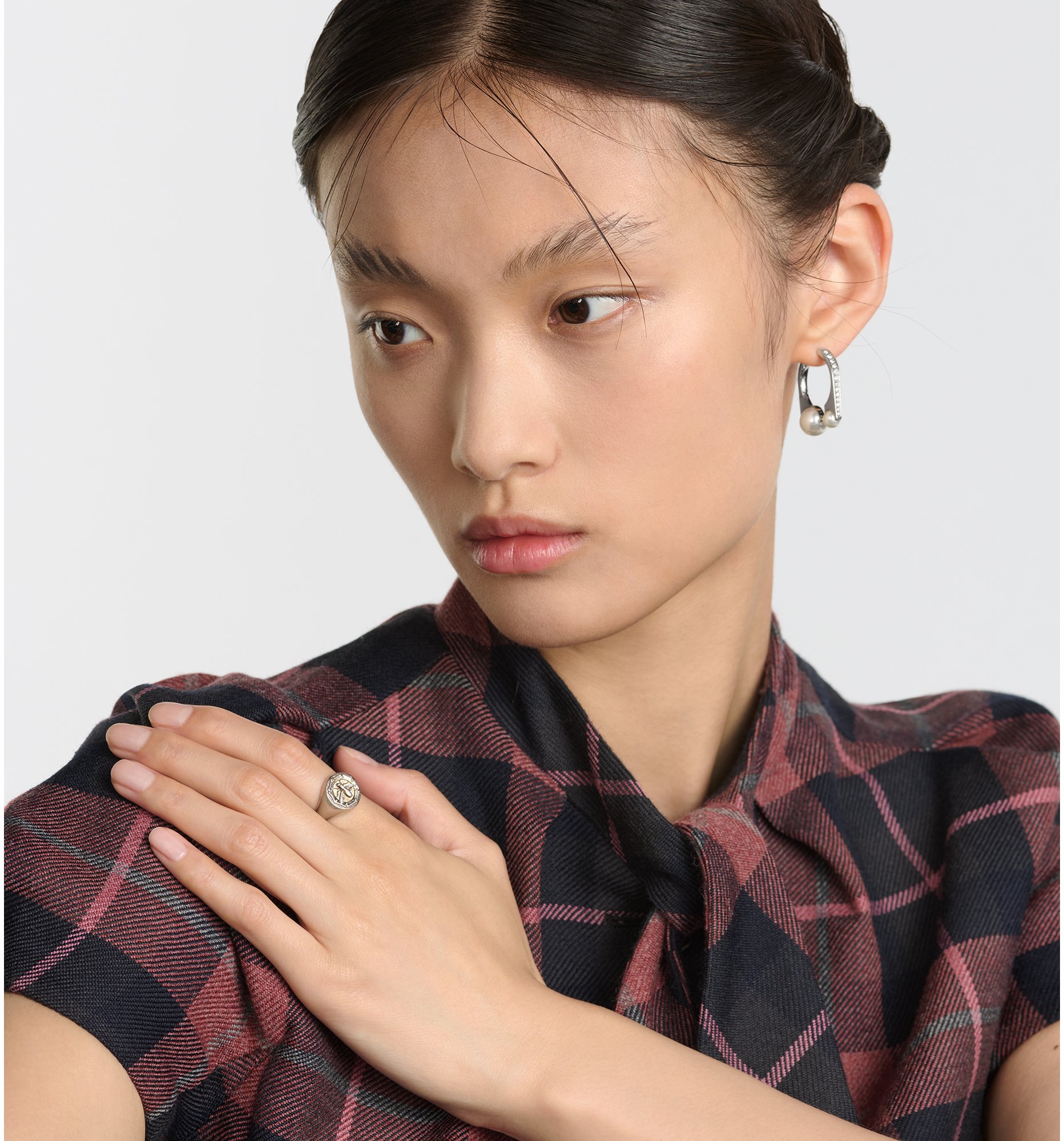 Dior Symbol Ring Semi-Matte Antique Palladium-Finish Metal | DIOR