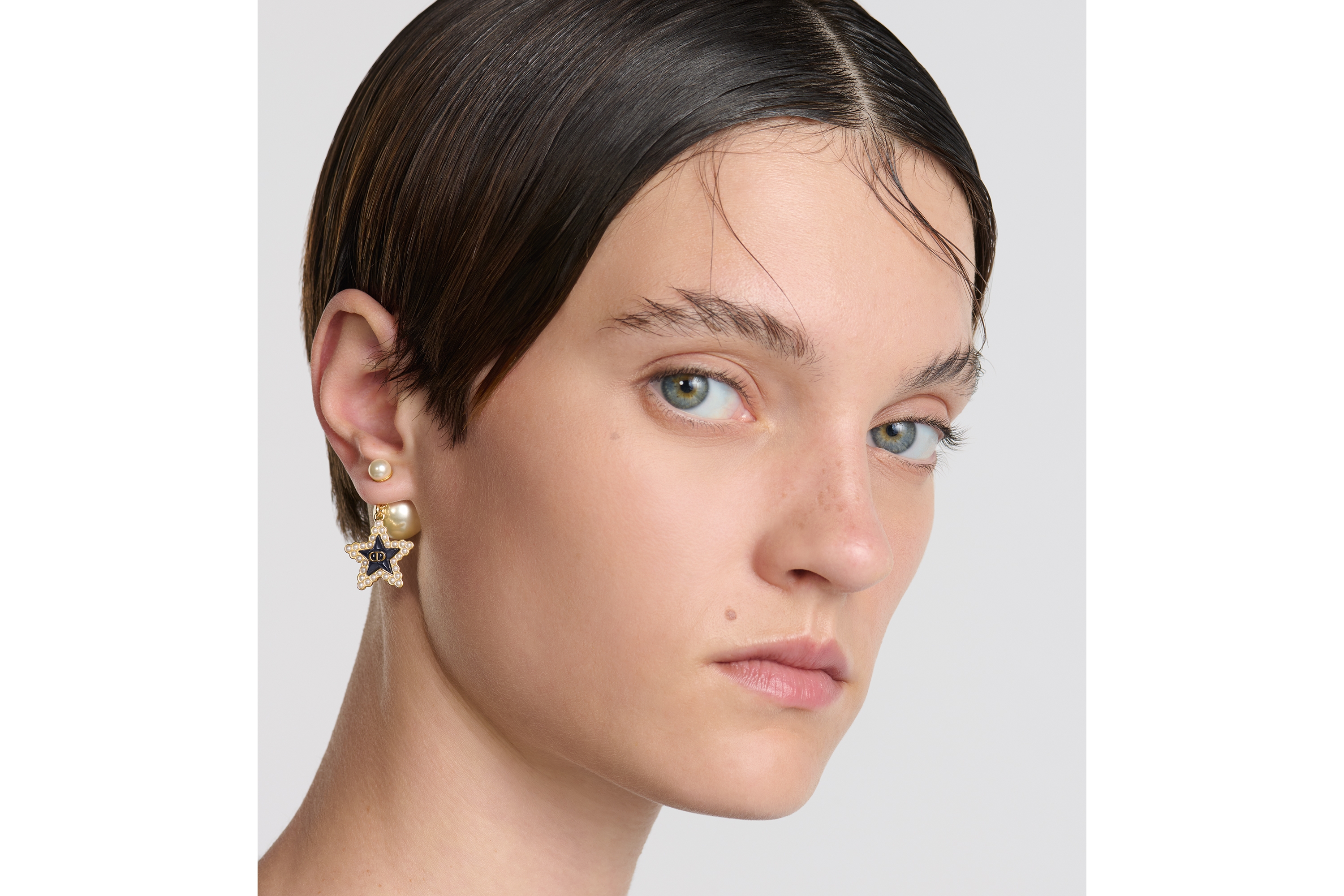 Dior Tribales Earrings Gold-Finish Metal with White Resin Pearls and ...