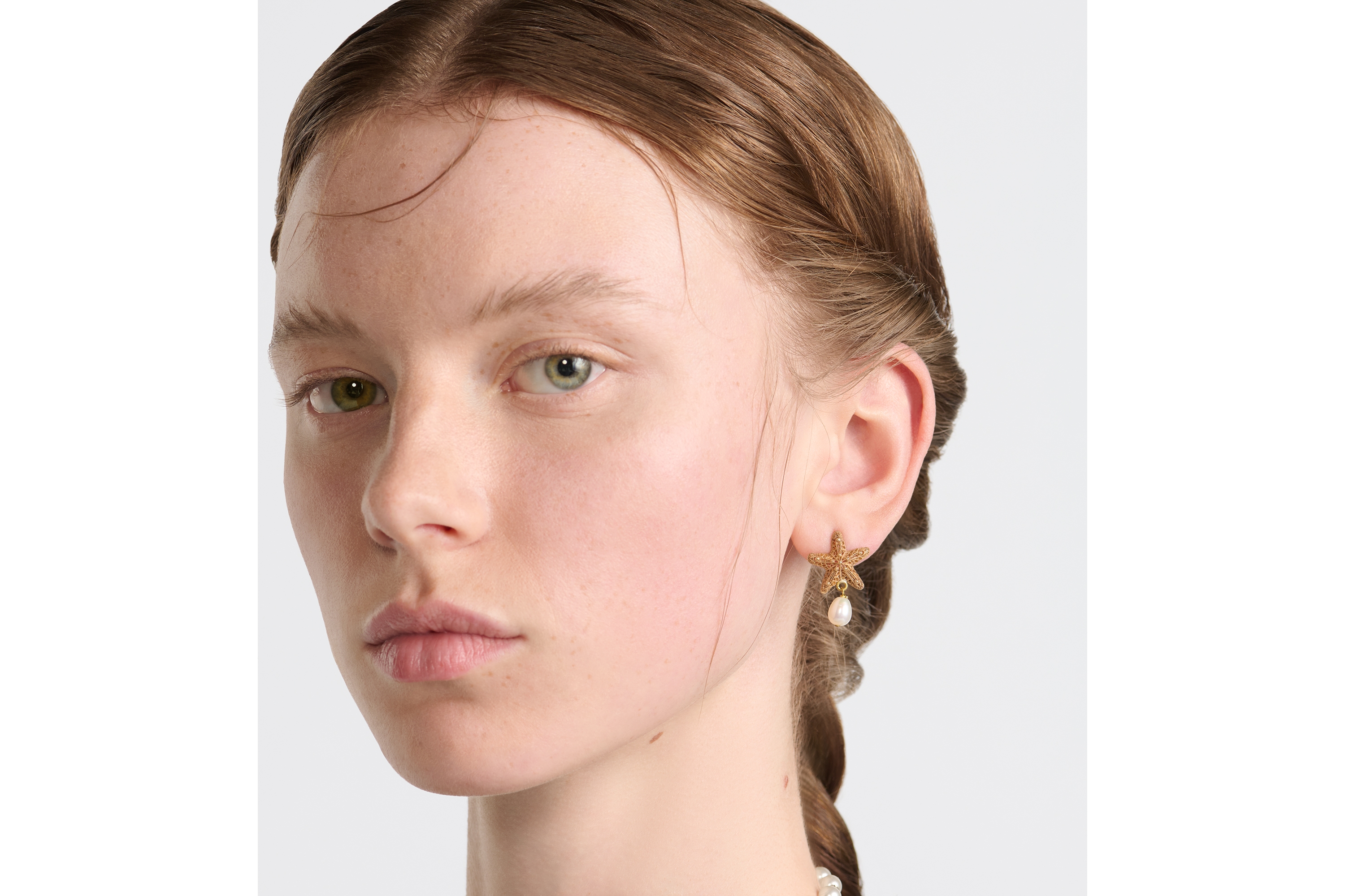 Orecchini Dior Cabinet de Curiosités Metallo con finitura color oro e ...