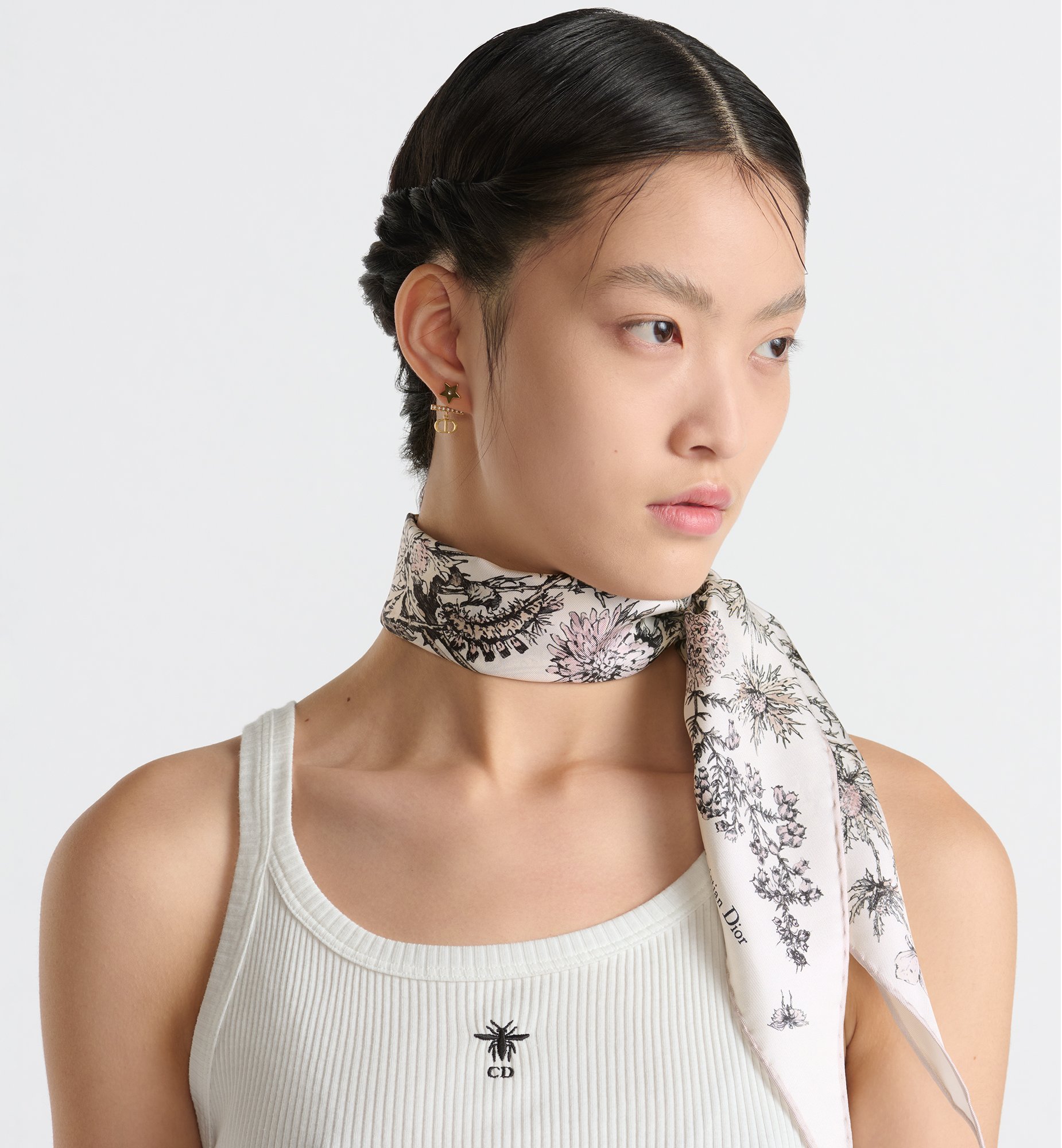 Dior Chardons Dior Diamond Powder Pink Silk Twill | DIOR Dior Chardons Dior Diamond Powder Pink Silk Twill | DIOR