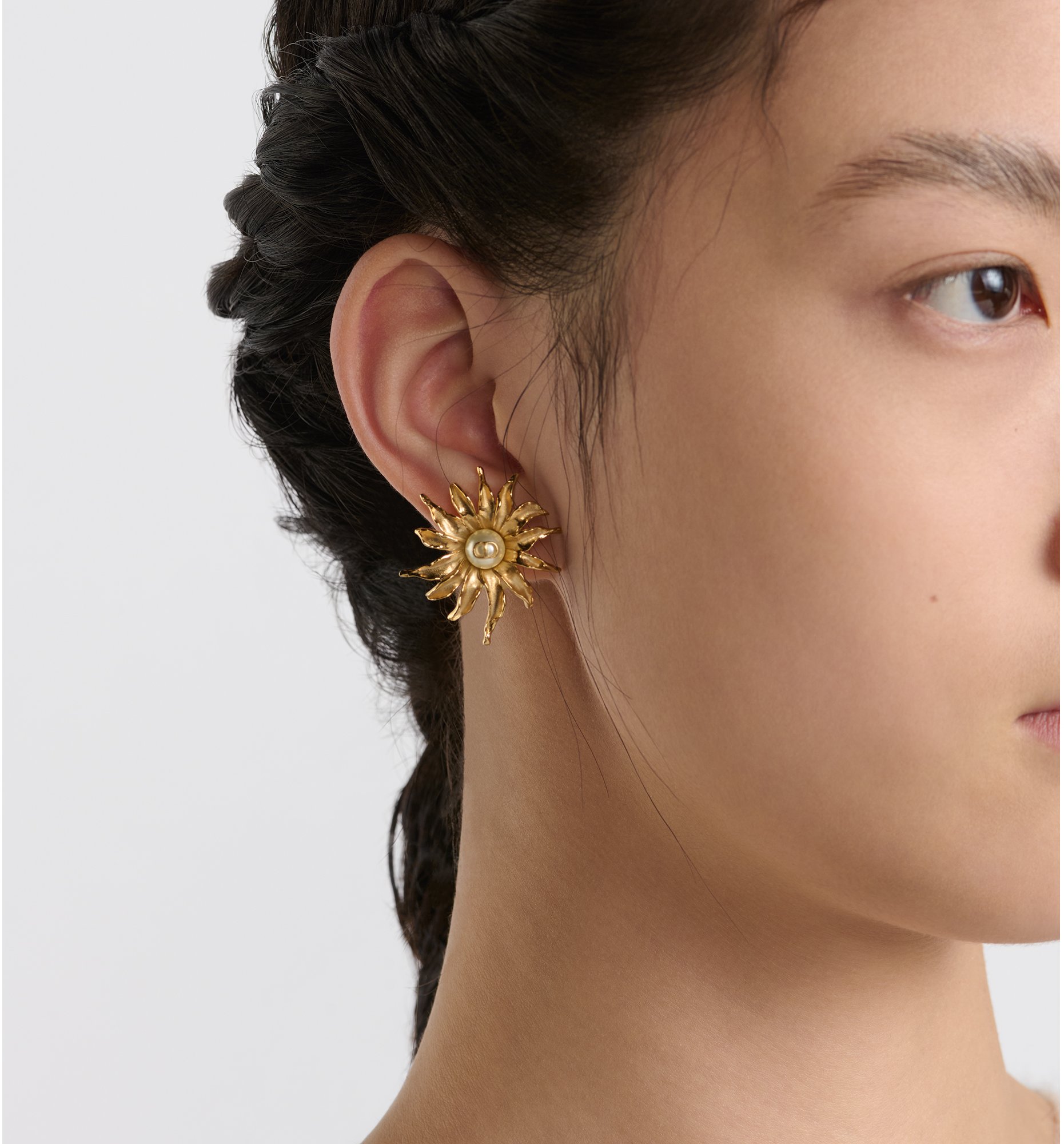 Серьги Dior Tribales Металл с отделкой золотого цвета и бусины из смолы